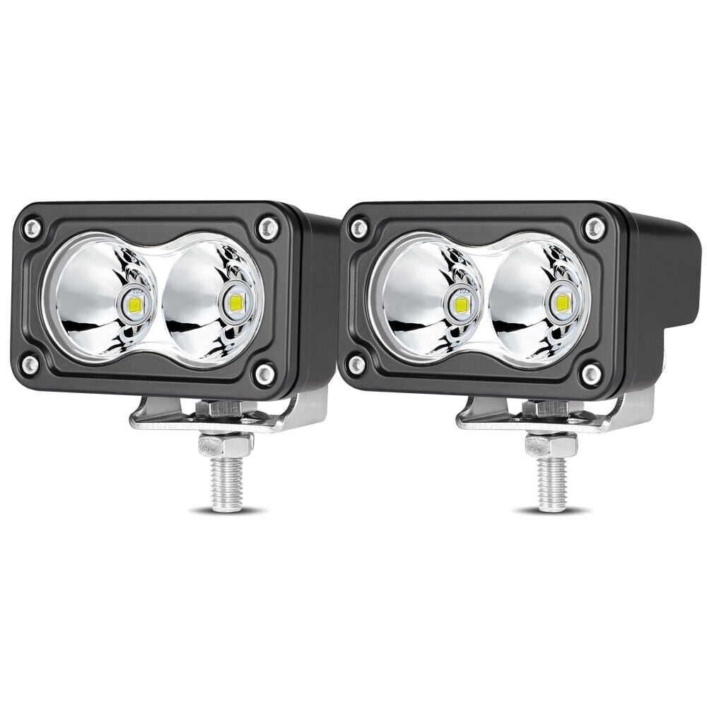 2X 3"inch 40W LED Work Light Spot Cube Pods Bar Driving Fog Lamp ...
