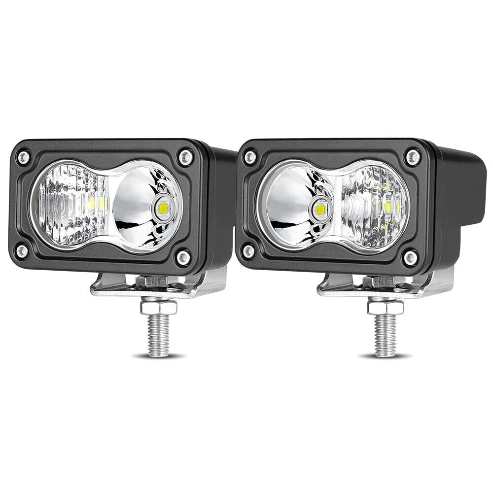 2X 3"inch LED Work Light Bar Spot Flood Cube Pods Driving Fog Lamp ...