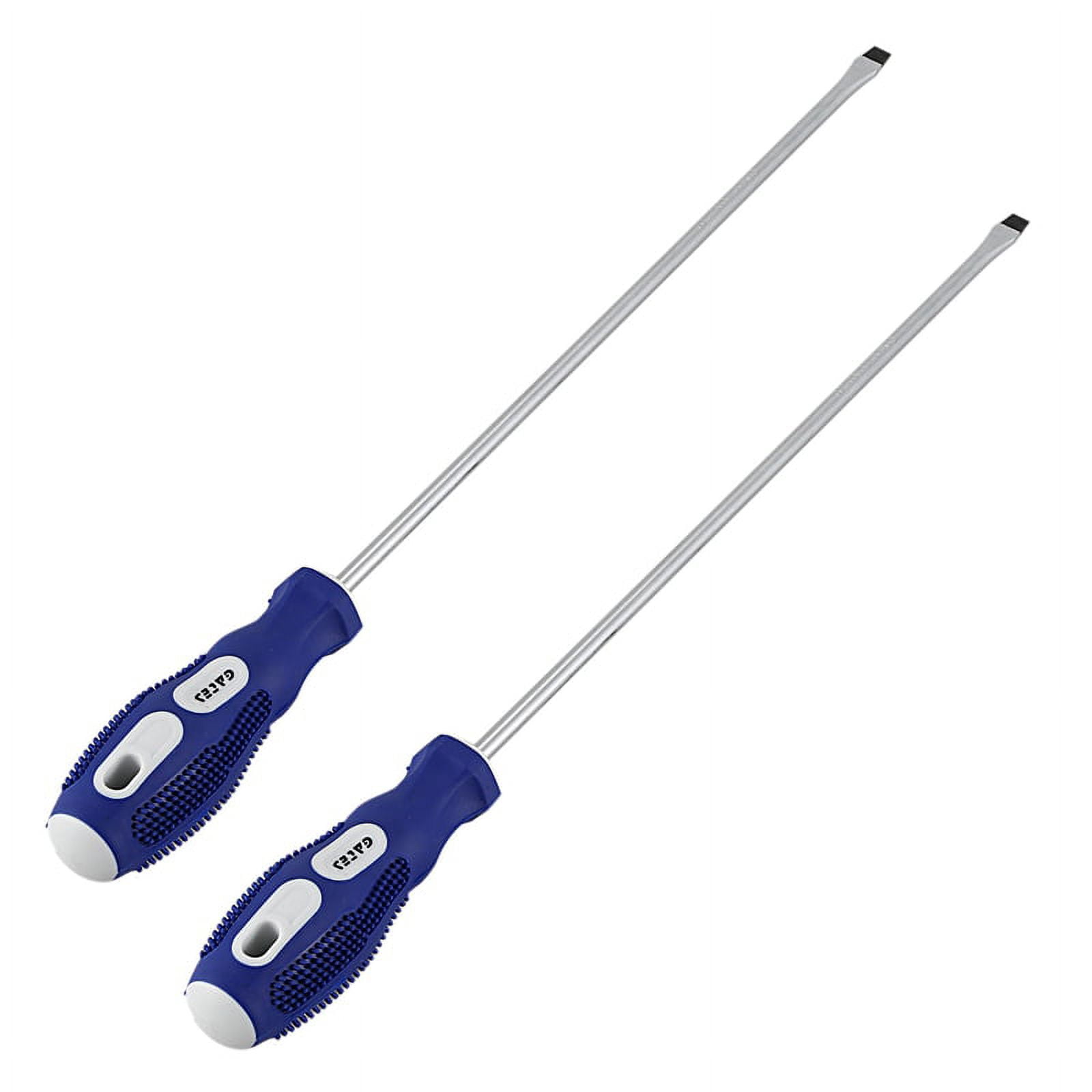 2X 30.5 cm Long Shaft 6.5 mm Magnetic Tip Flat- Screwdriver Handy ...