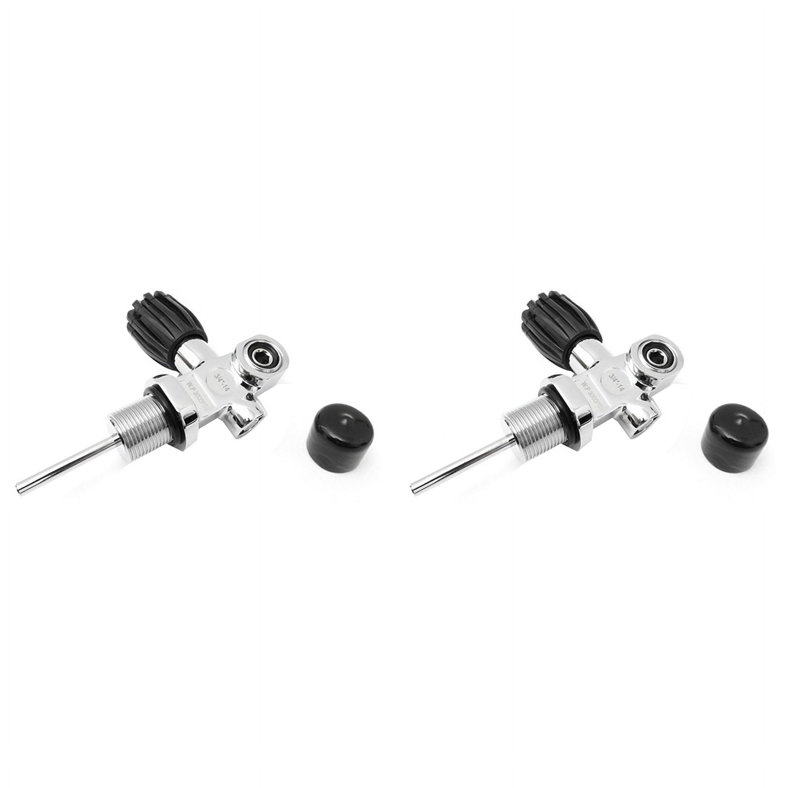 2X 3000Psi 250Bar 3/4-14NPS High Pressure Scuba Diving Tank Valve ...