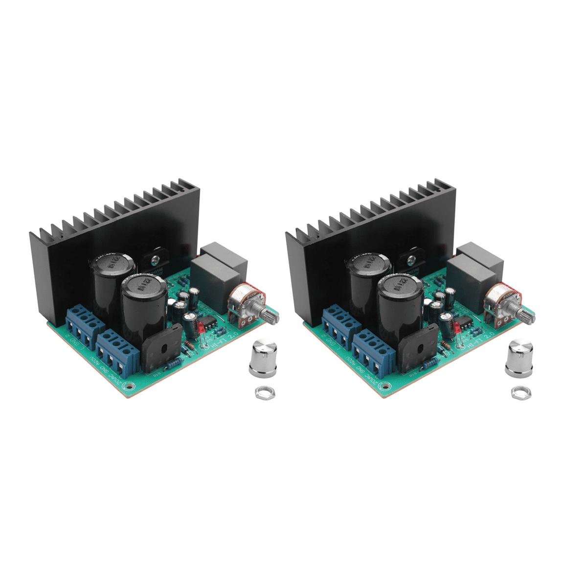2X 30W+30W LM1876 Stereo Audio Power 4558 Amplifier Board 2.0 Stereo ...