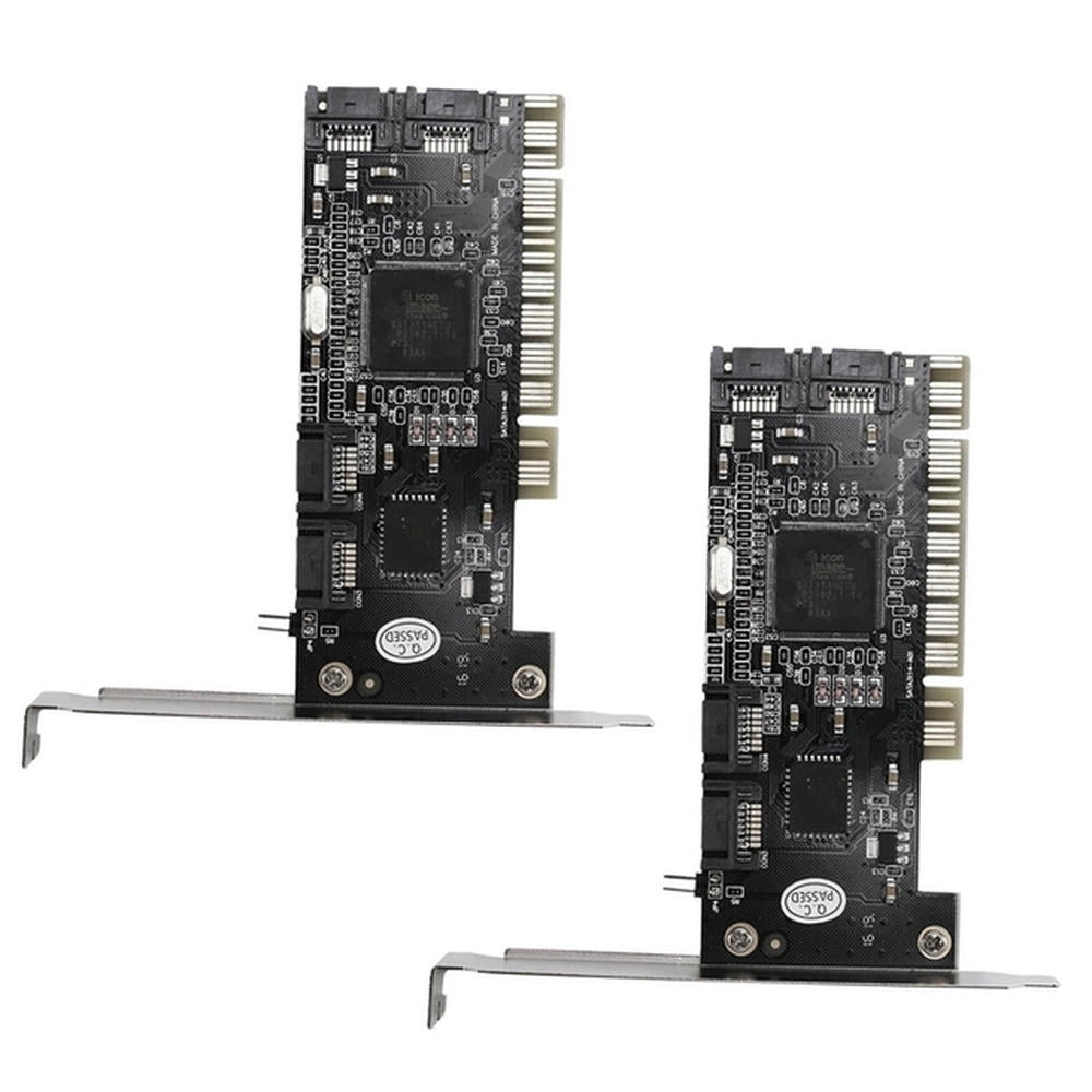 2X 3114 Array Card SATA Expansion Card 4-Port Expansion PCI To SATA ...