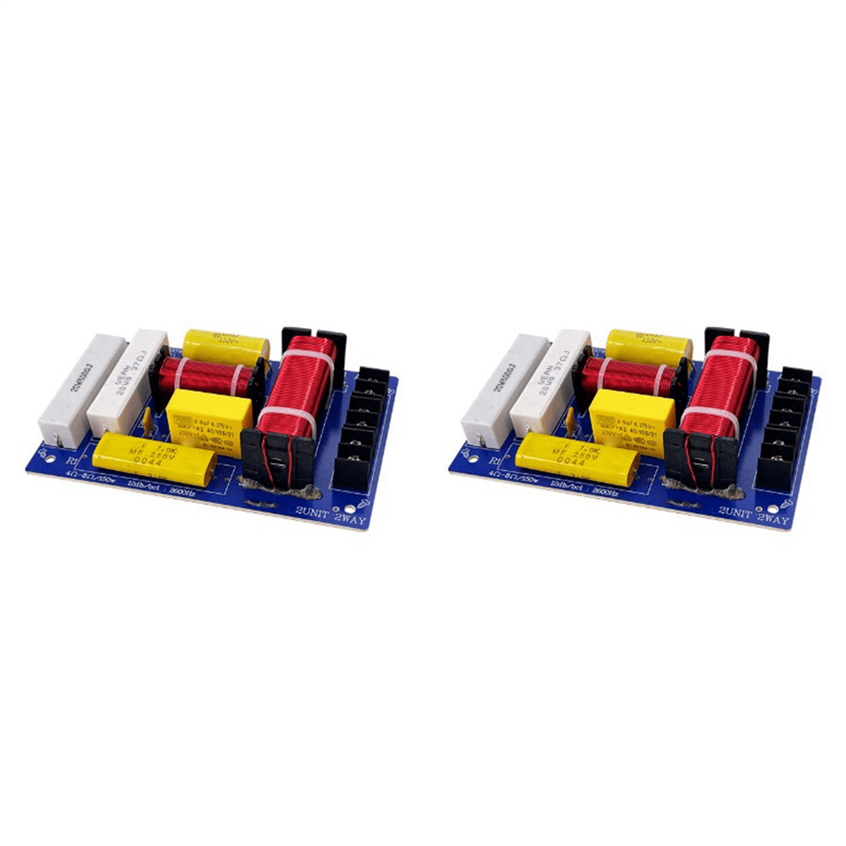 2X 350W 2-Way Audio Speaker Crossover 3200Hz High and Low Frequency Divider Hifi High Fidelity ...