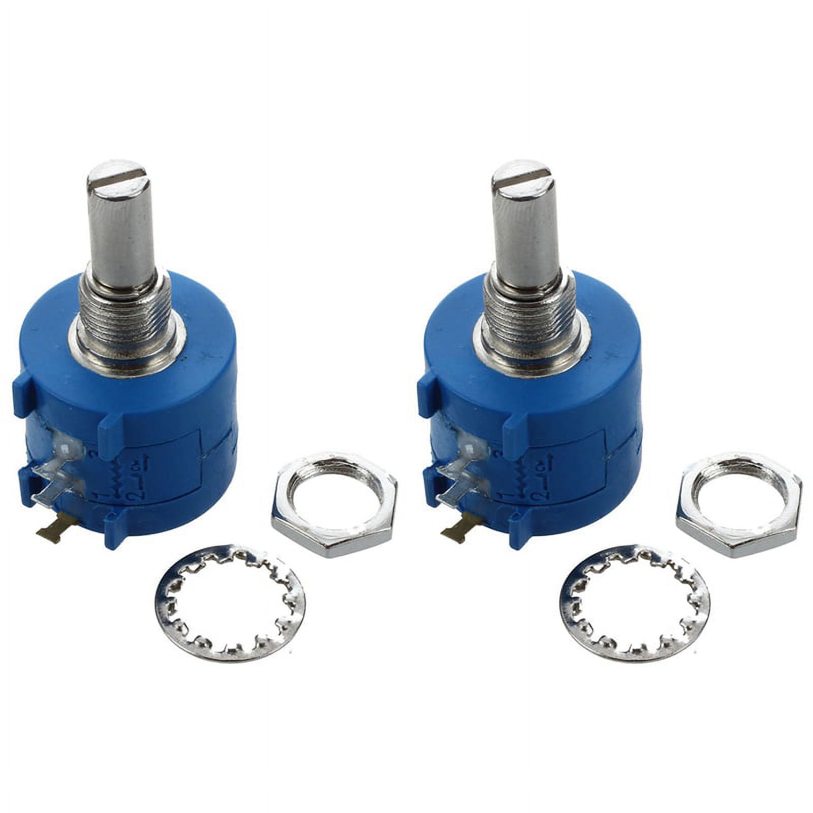 2X 3590S-2-502L 5K Ohm 10-Turn Rotary Wire Wound Potentiometer,2 x ...