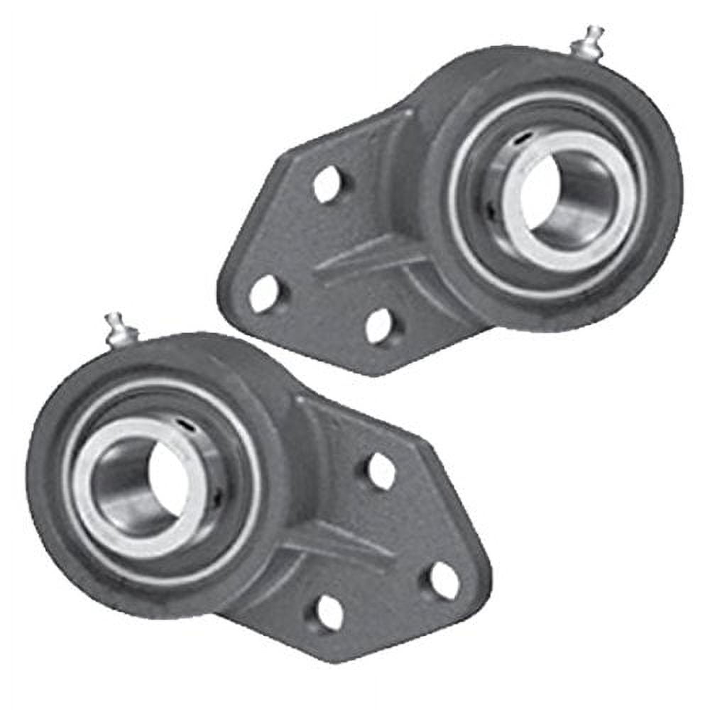 2X 35mm 3-Bolt Bracket Unit Cast Iron UCFB207 Mounted Bearing UC207 ...