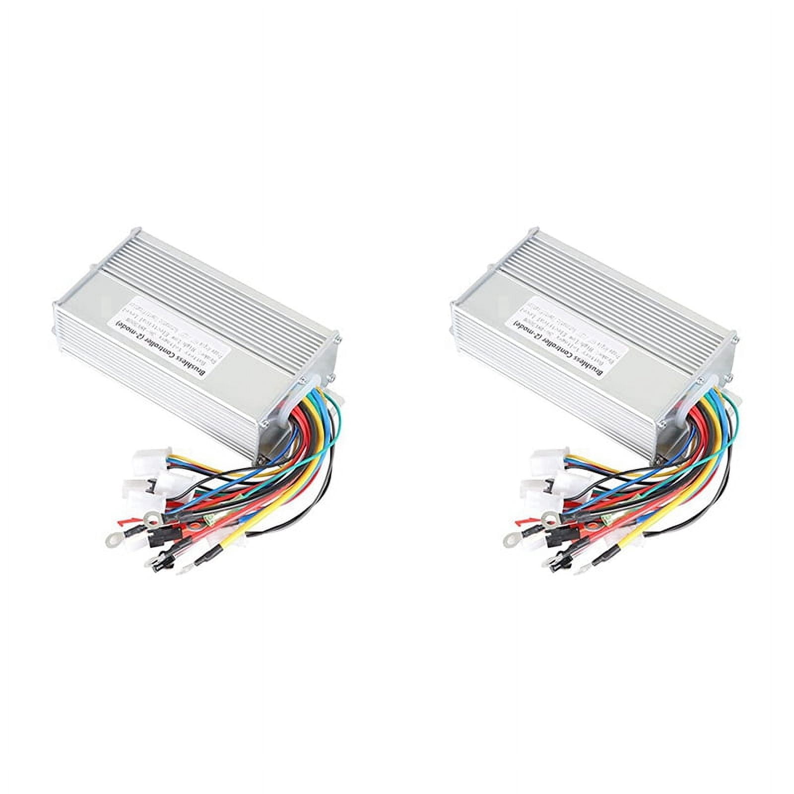 2X 36-48V 500W Brushless DC Motor Speed Control Box Electric Bike ...
