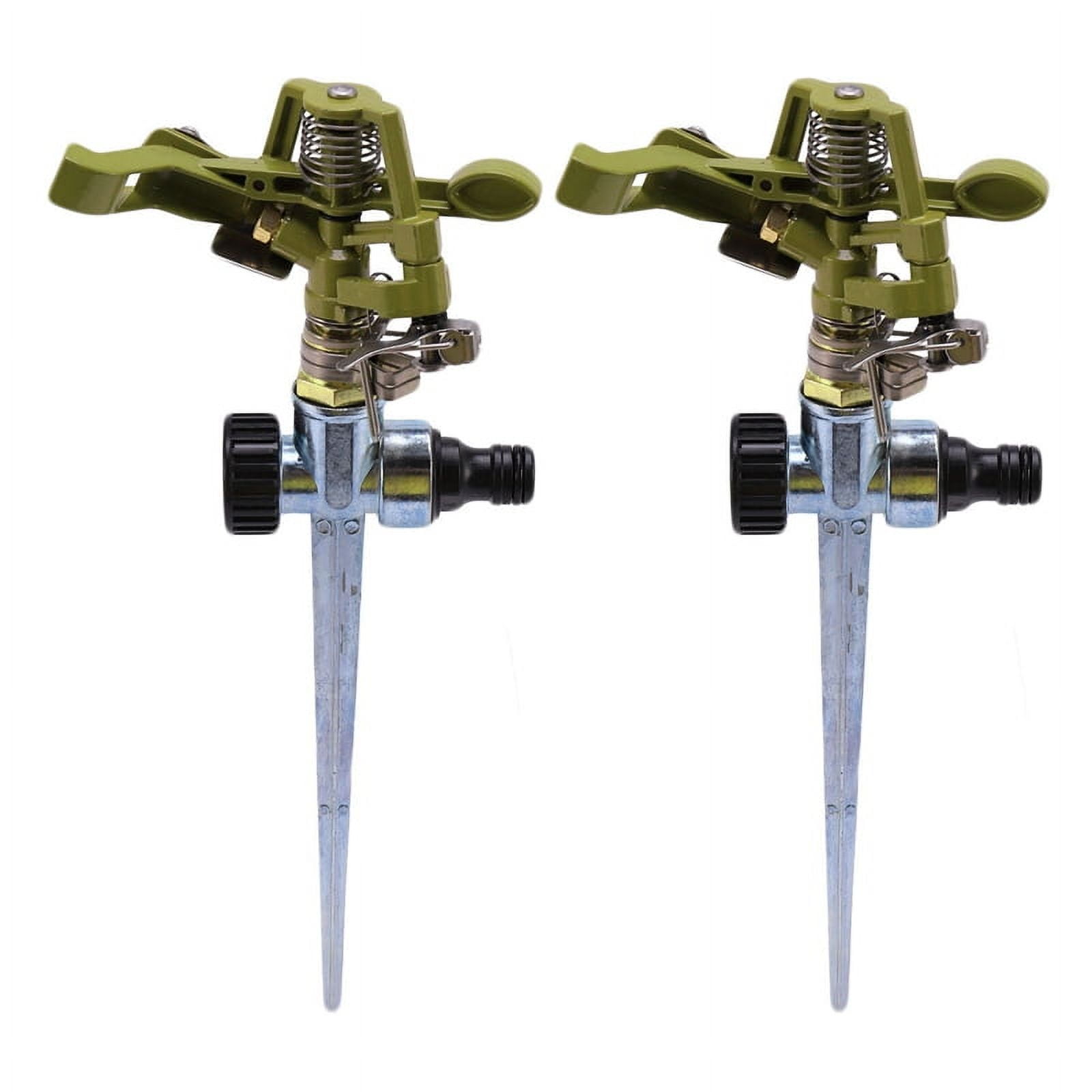 2X 360 Degree Rotary Irrigation Sprayer Sprinkler for Lawn Garden Yard ...