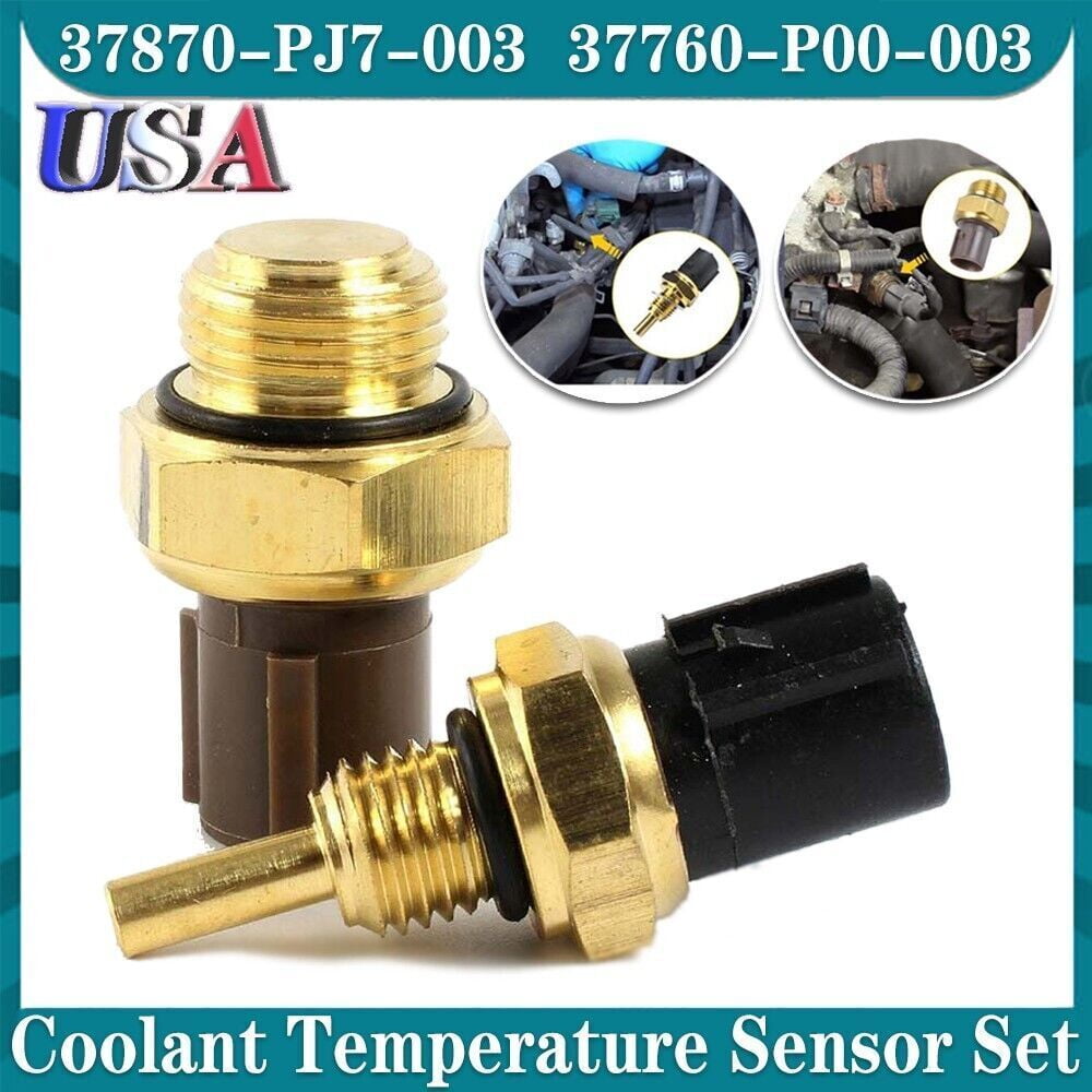 2X 37760-P00-003 Cooling Fan Switch & Coolant Temp Sensor For Accord CR ...
