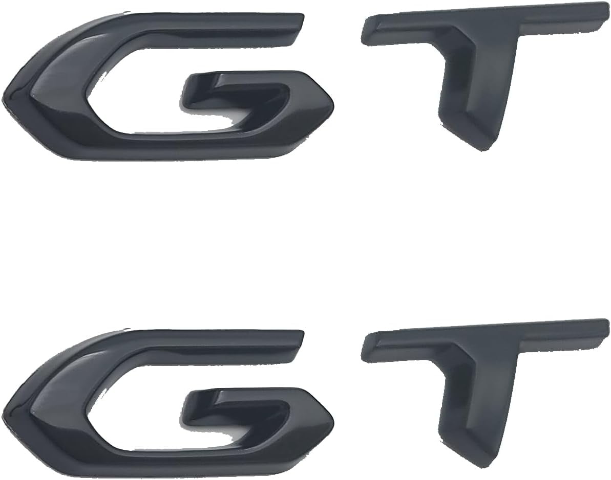 2X 3D Metal GT Emblem Car Logo Trunk Lid Badge Sport Turbo Decal ...