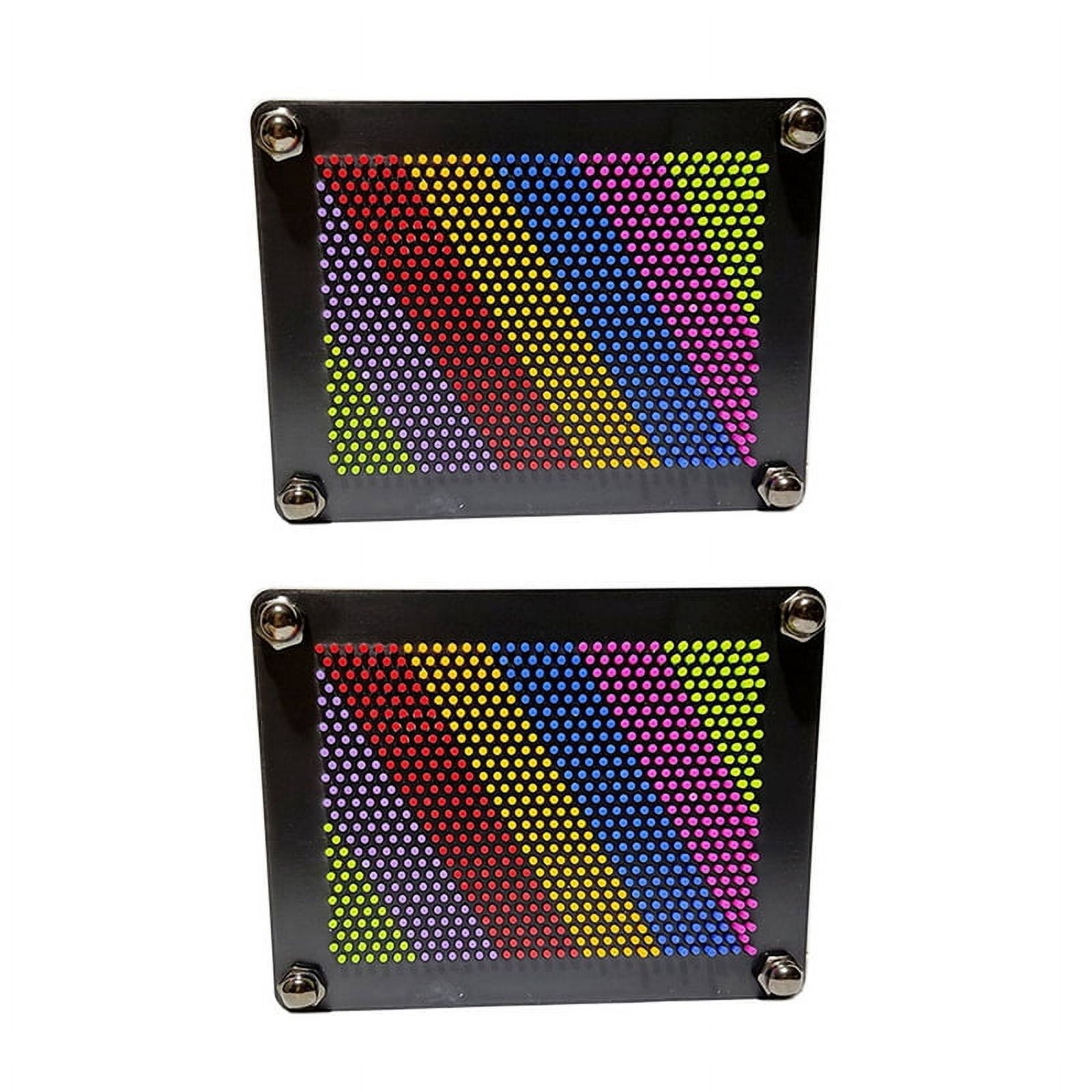 2X 3D Pin Art Shoumo Colorful Needle Child Get Face Palm Model Three ...