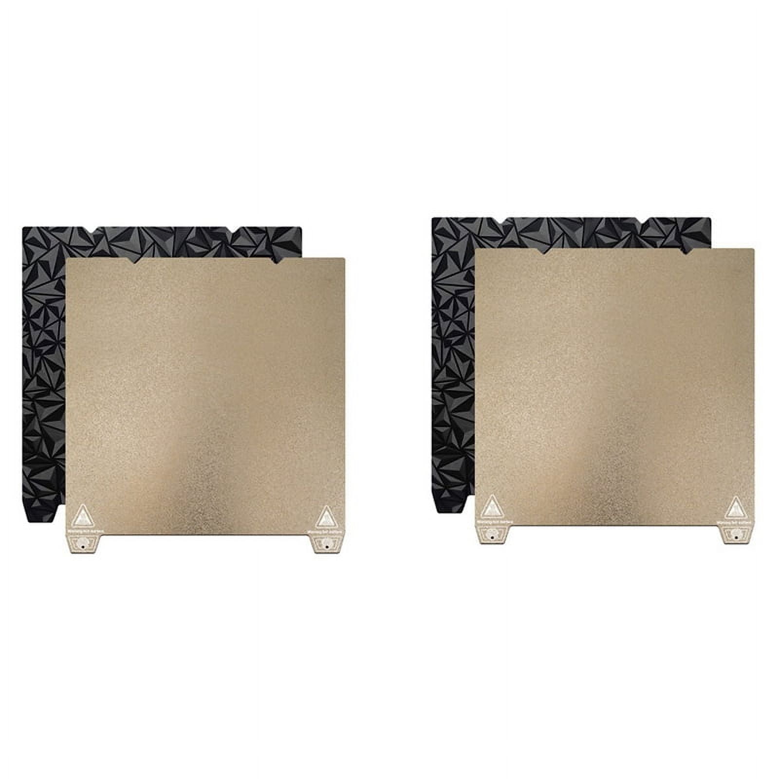2X 3D Printer PEI and PEO Sheet Build Plate, Heated Bed Platform Mat ...