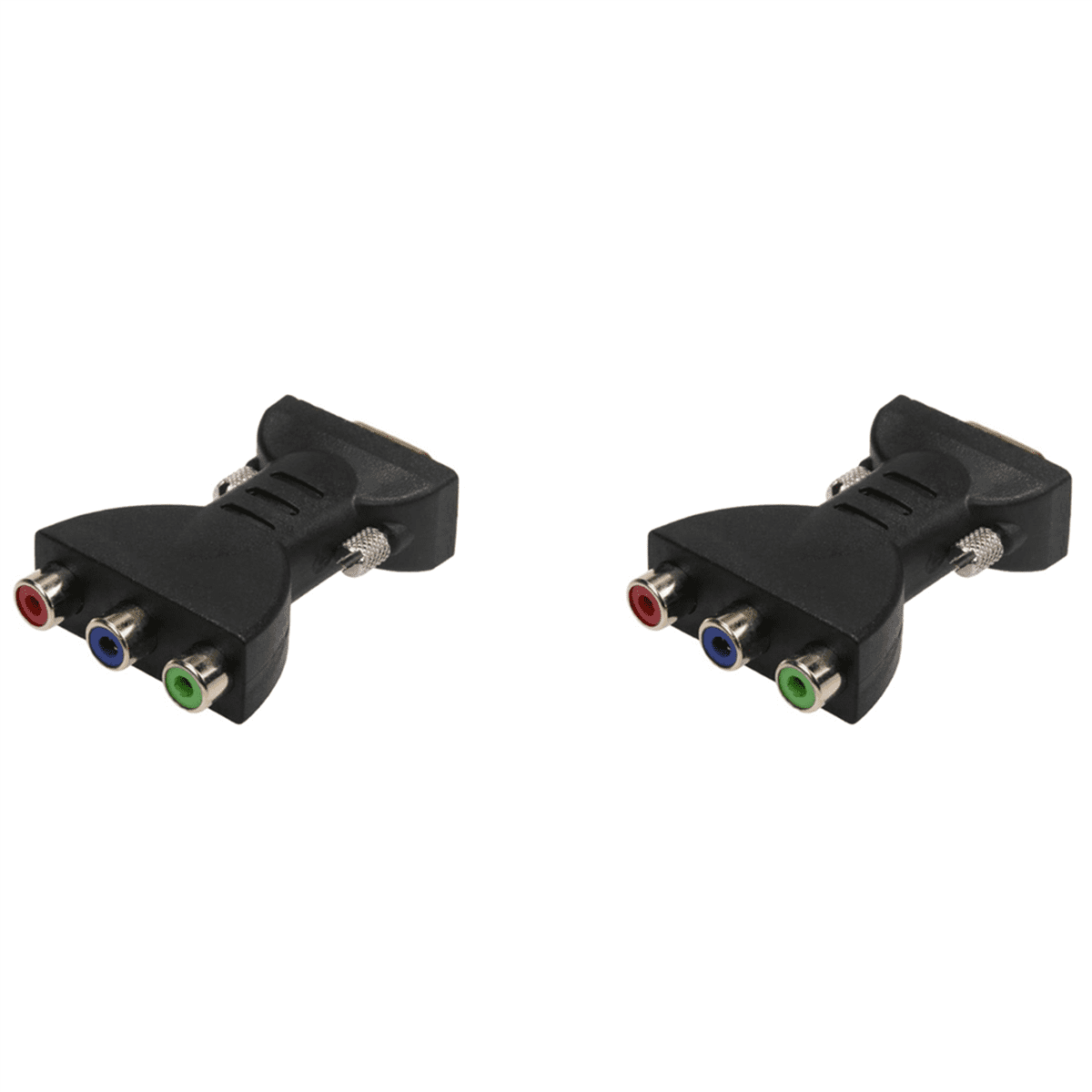 2X 3RCA RGB Female to HD 15-Pin VGA Style Component Video Jack Adapter ...