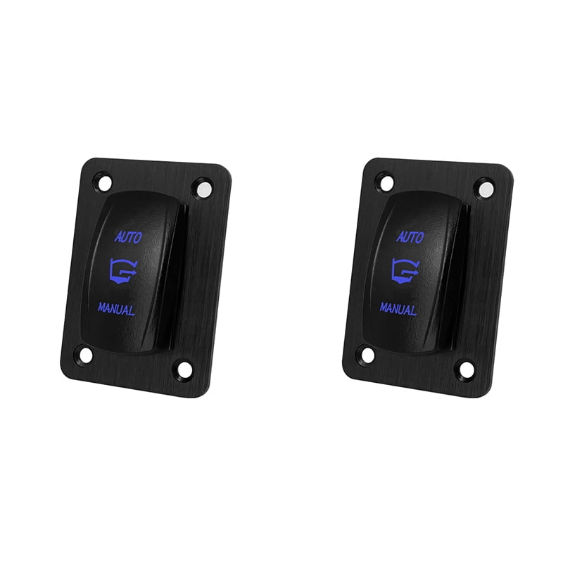 2X 3Way Bilge Pump Rocker Switch Panel 4 Pin ON--(ON) SPDT Auto/Manual ...