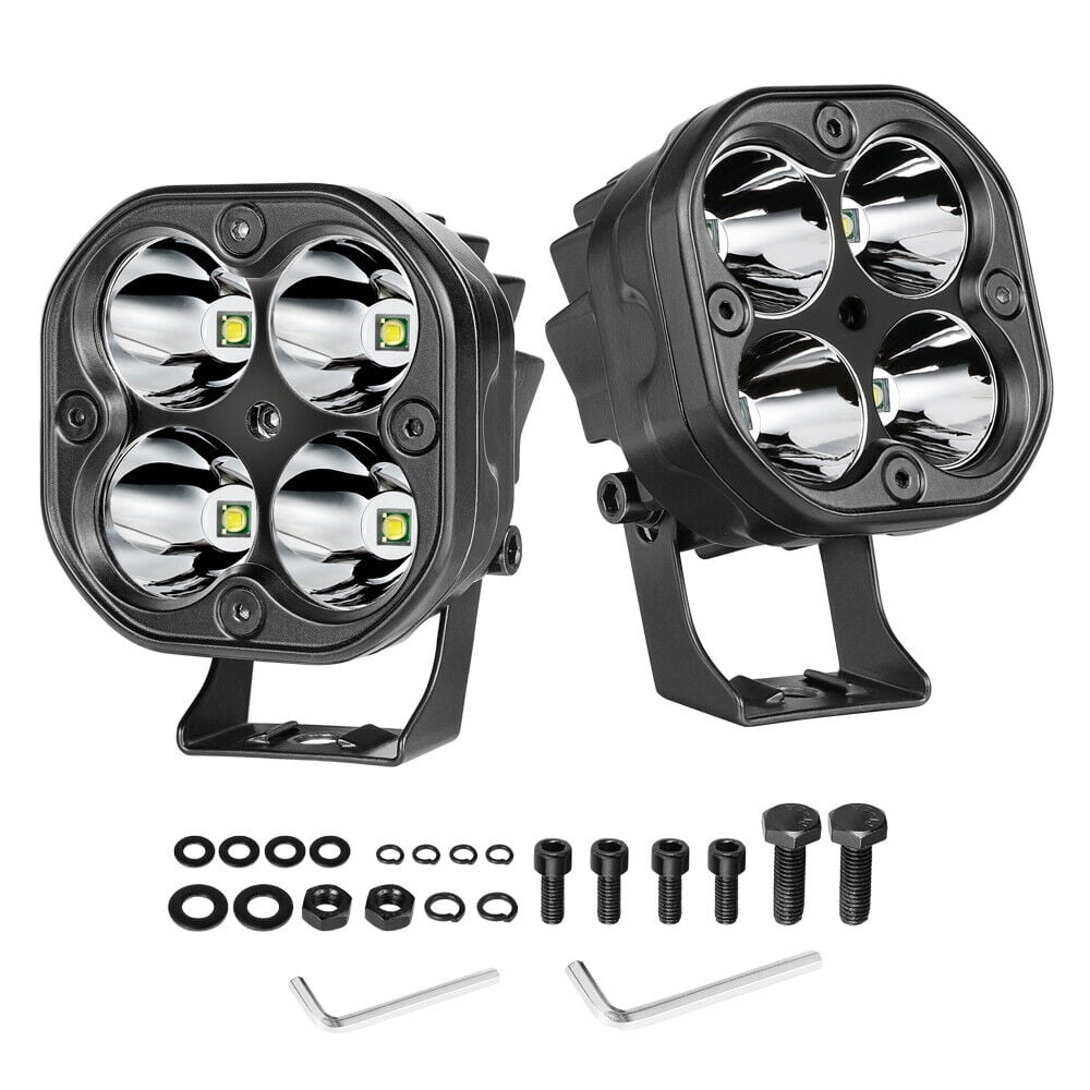 2X 3inch 80W LED Cube Pods Work Light Bar Spot Beam Driving Fog Offroad UTV 4WD - Walmart.com