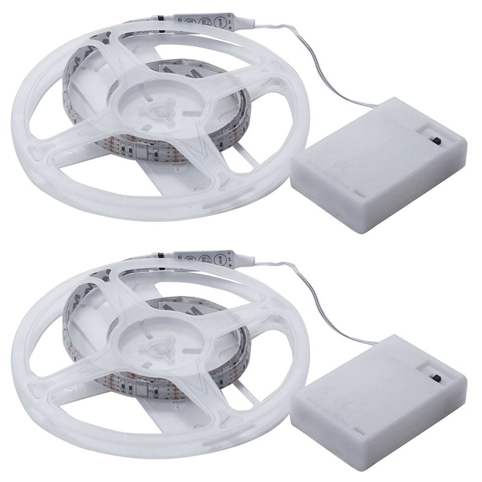 2X 4.5V Battery Operated 50cm Rgb LED Strip Light Waterproof Craft ...