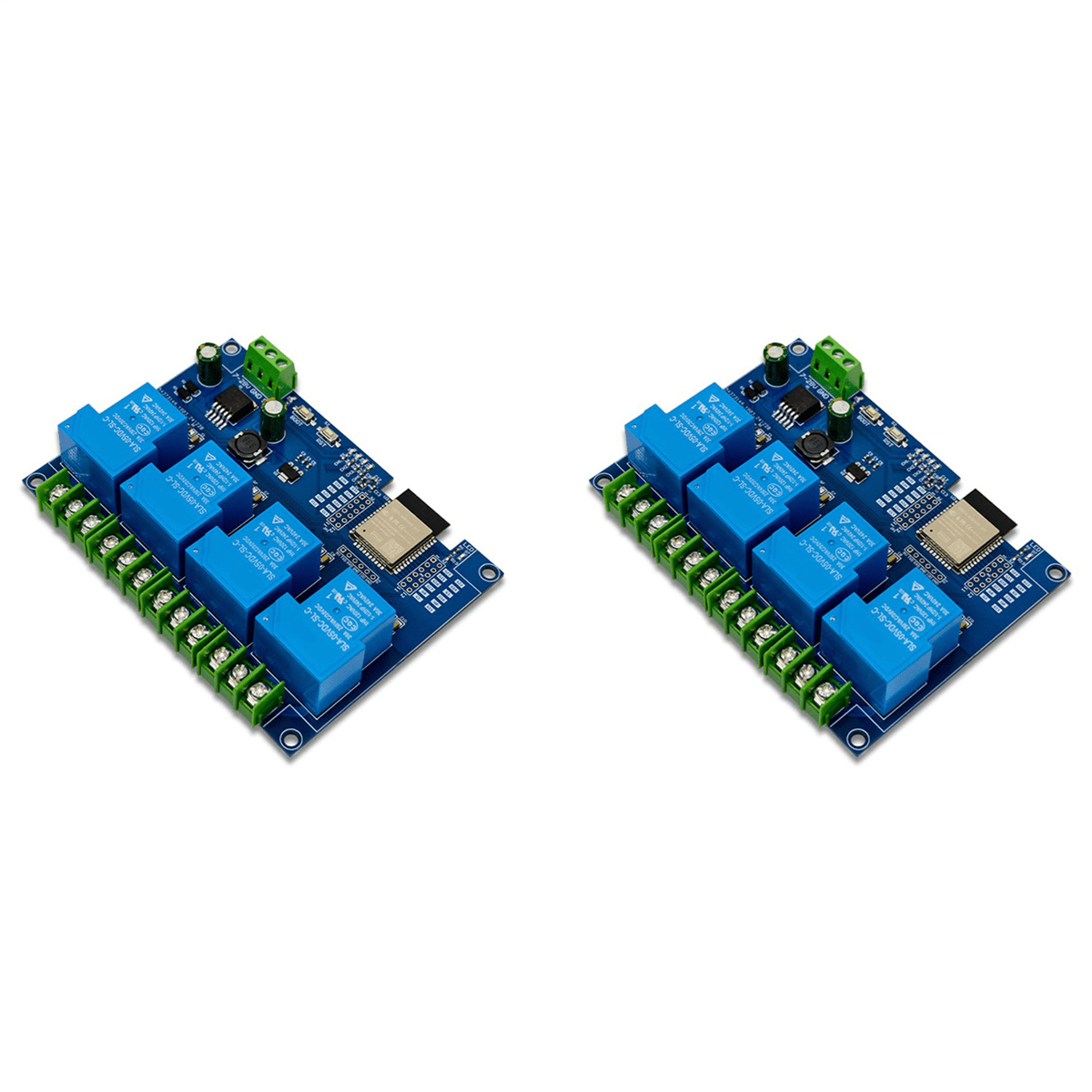 2X 4 Channel Relay Module 30A DC7-28/5V WIFI Bluetooth Relay Module ...