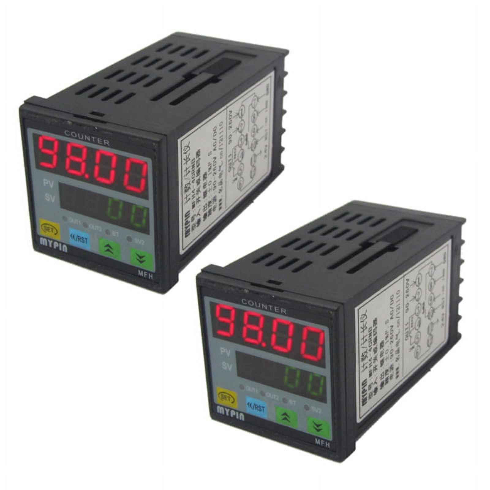 2X 4 Digital Counter Length Counter Length Meter Multi-Functional ...
