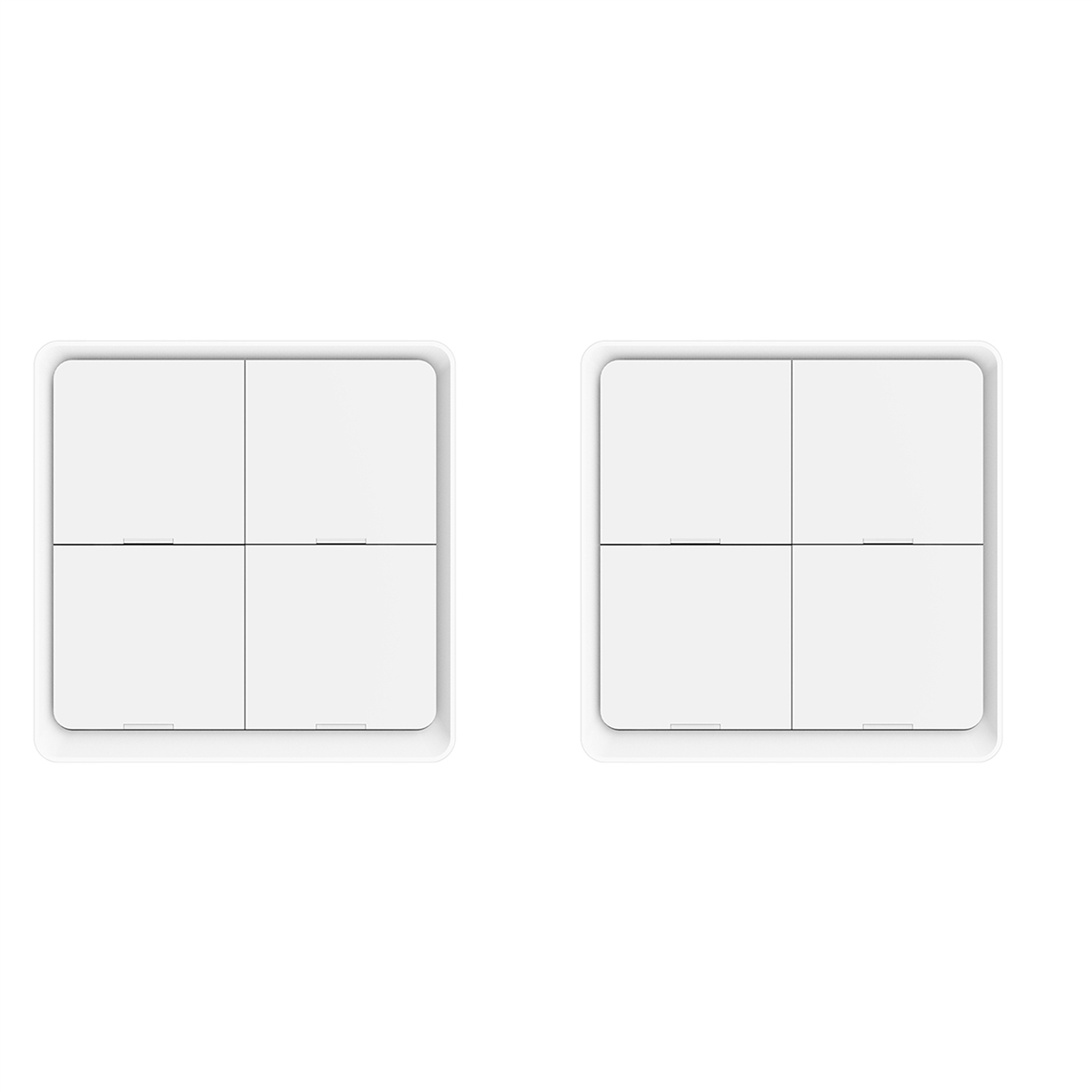 2X 4 Gang Tuya ZigBee Wireless 12 Scene Switch Push Button Controller Battery Powered Scenario ...