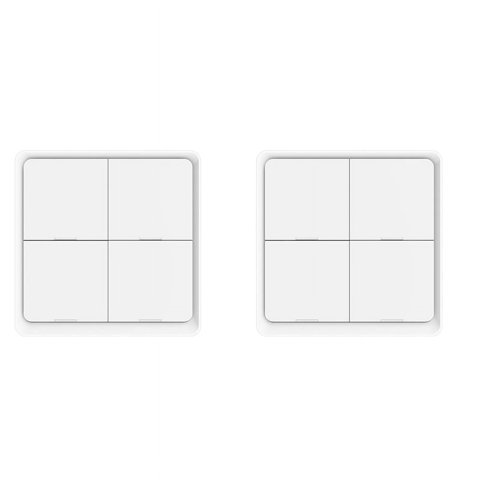 2X 4 Gang Tuya ZigBee Wireless 12 Scene Switch Push Button Controller ...