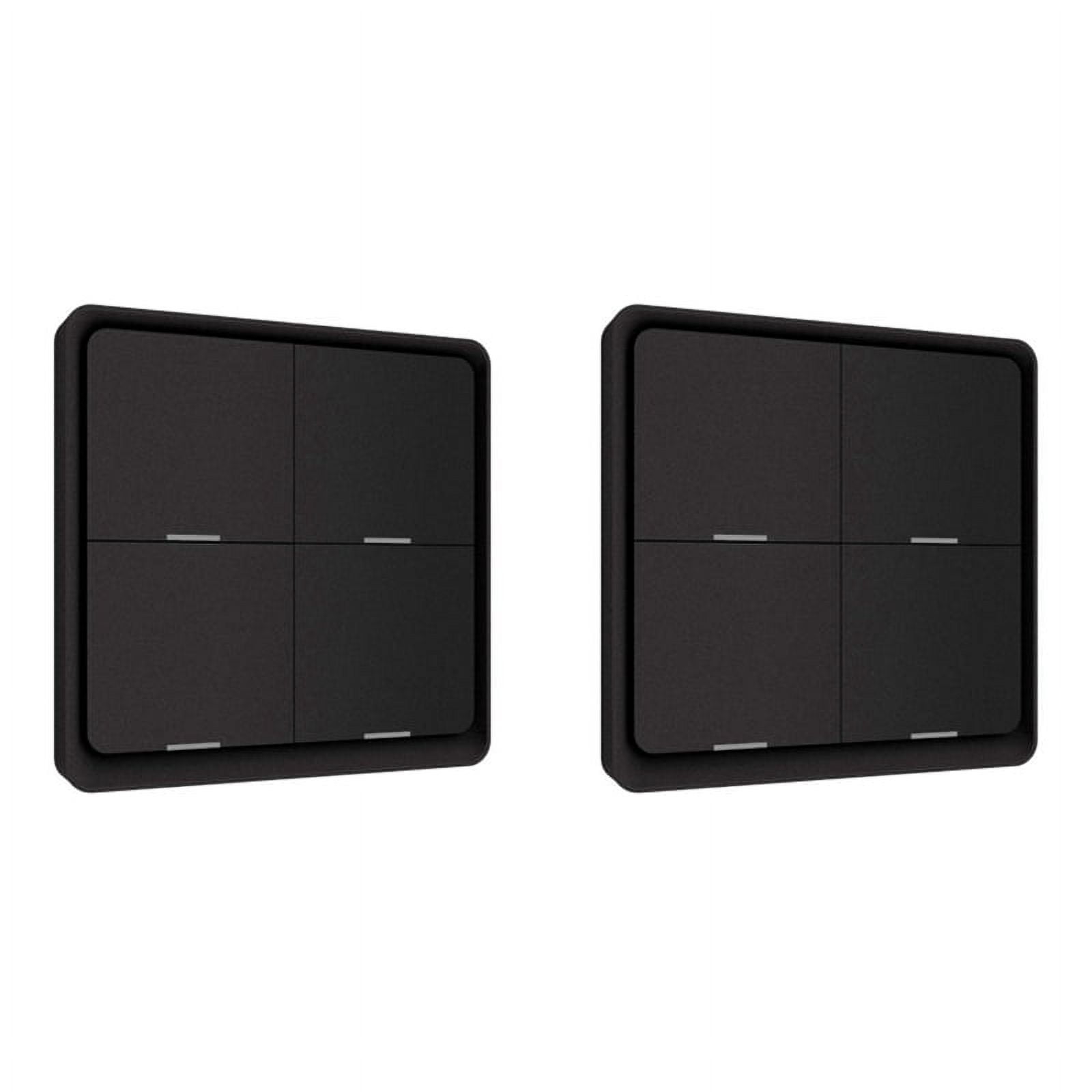 2X 4 Gang for Tuya ZigBee Wireless 12 Scene Switch, Push Button Controller Battery Powered ...