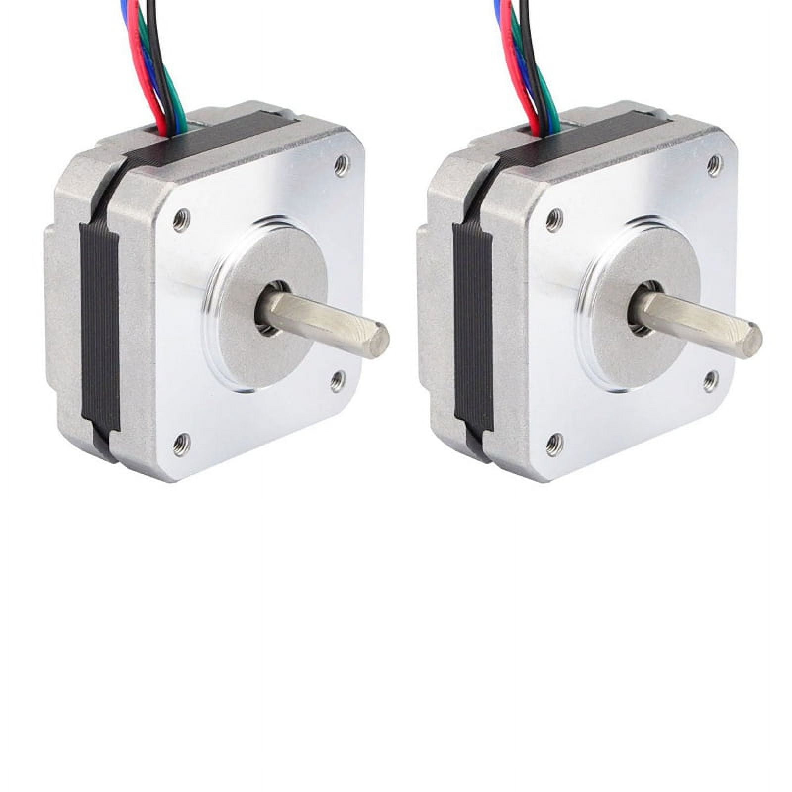 2X 4-Lead Nema 17 Stepper Motor 20Mm 1A 13Ncm(18.4Oz.In) 42 Motor ...
