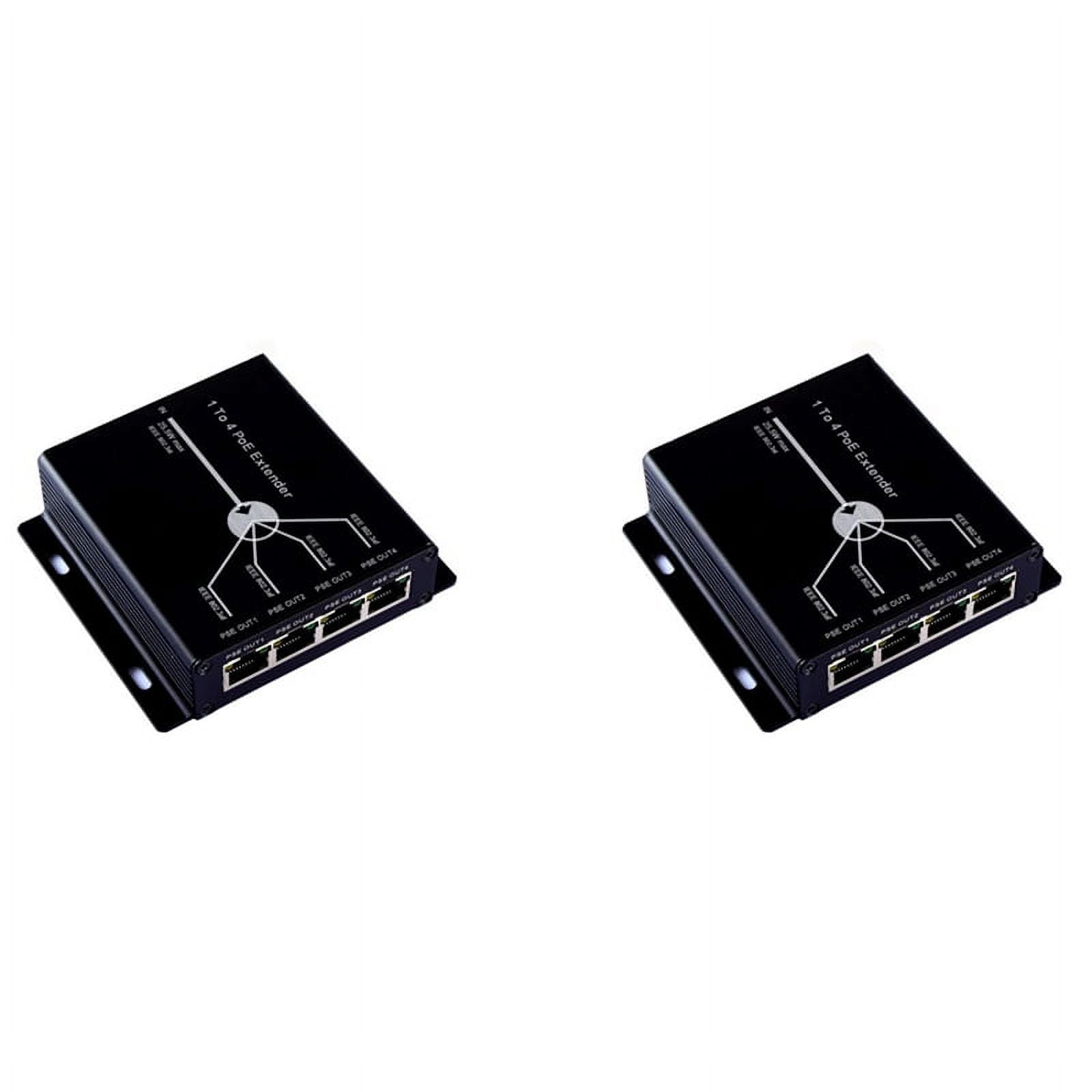 2X 4 Port IEEE802.3Af PoE Extender for IP Camera Extend 120M ...
