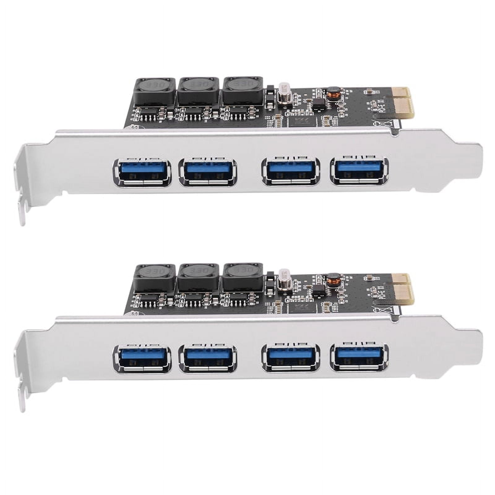 2X 4 Port USB 3.0 Pci Express Expansion Card Pcie Pci-E USB 3.0 Host ...