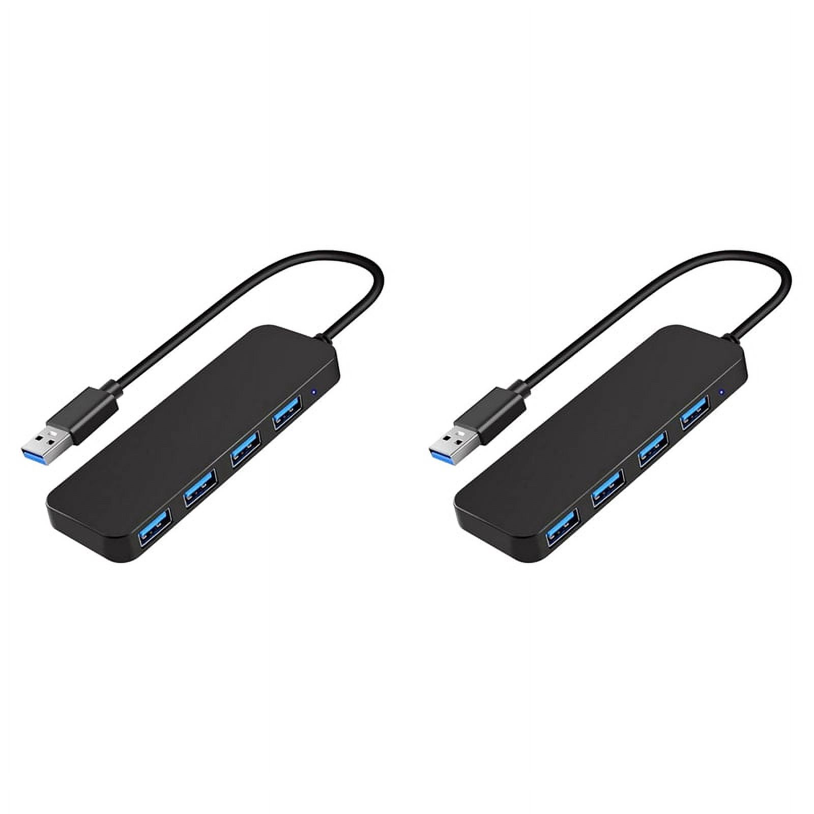 2X 4 Ports USB Hub, USB 3.0 Hub USB Splitter USB Expander for Laptop ...