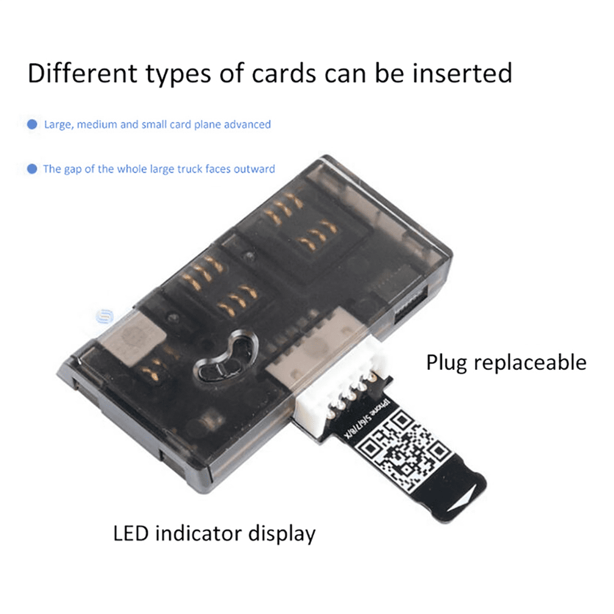 2X 4-Slot SIM Card Adapter Multi-SIM Card Reader Mini SIM Nano with ...
