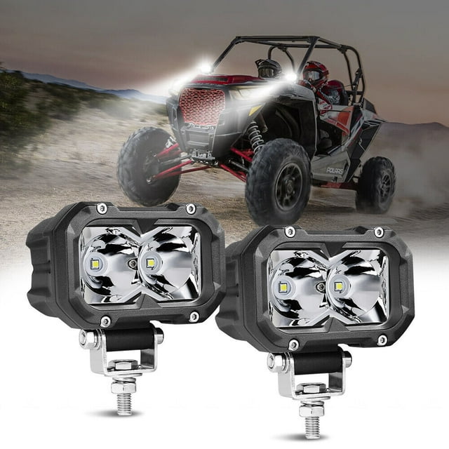 2x 4inch Led Work Light Bar Spot Cube Pods Driving Fog Lamp Offroad