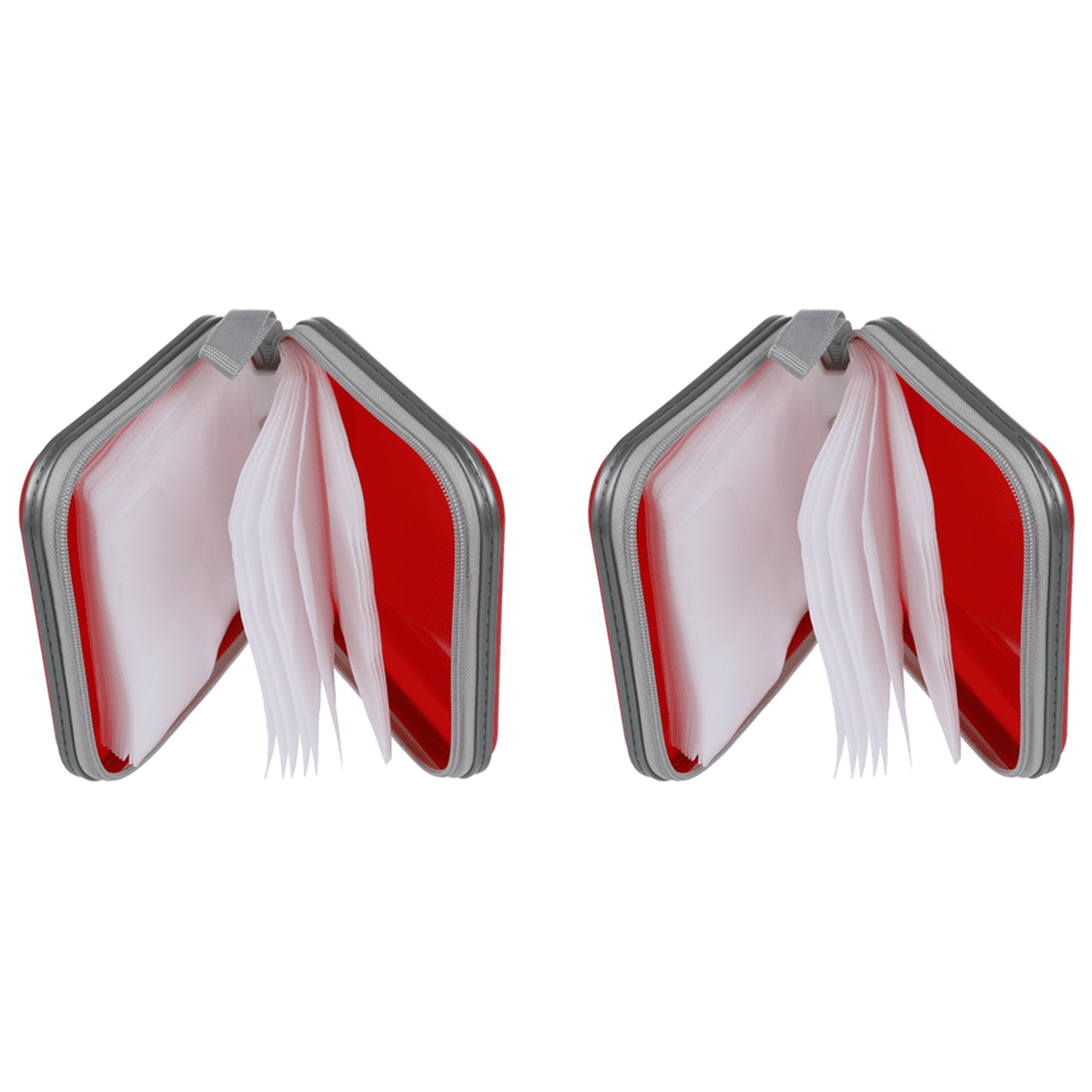 2X 40 Cd Dvd Disc Album Storage Carry Case Cover Wallet Sleeve Holder ...