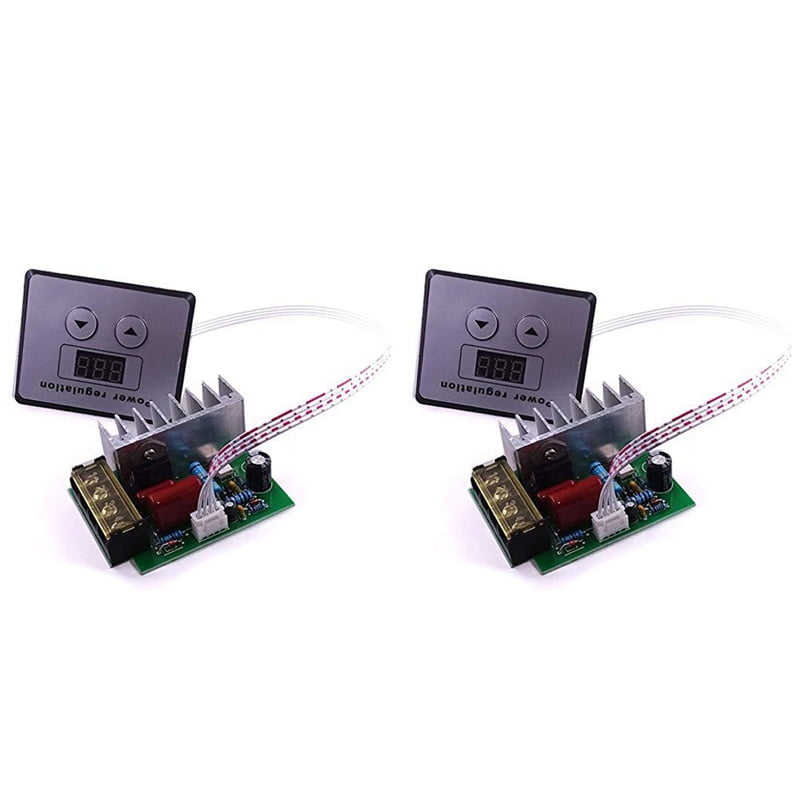 2X 4000W 220V AC SCR Voltage Regulator Dimmer Electric Motor Speed ...