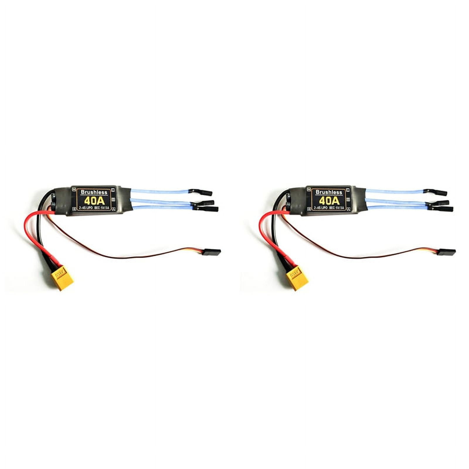 2X 40A Brushless ESC Plug RC Toys Components Accessories Speed ...