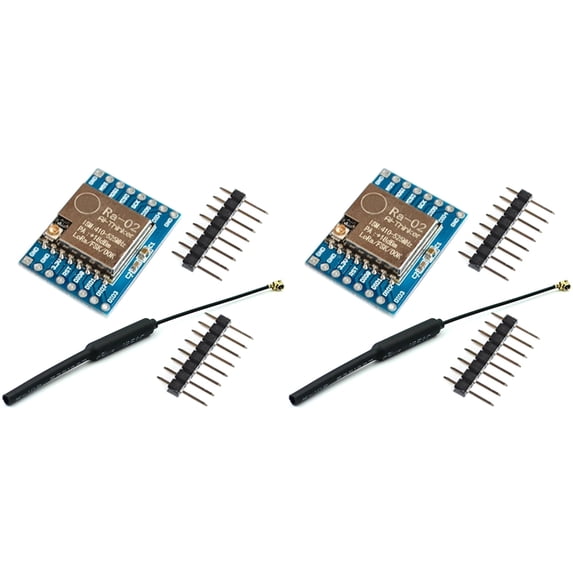 2X 433MHZ SX1278 LoRa Module 433M 10KM Ra-02 Wireless Spread Spectrum ...
