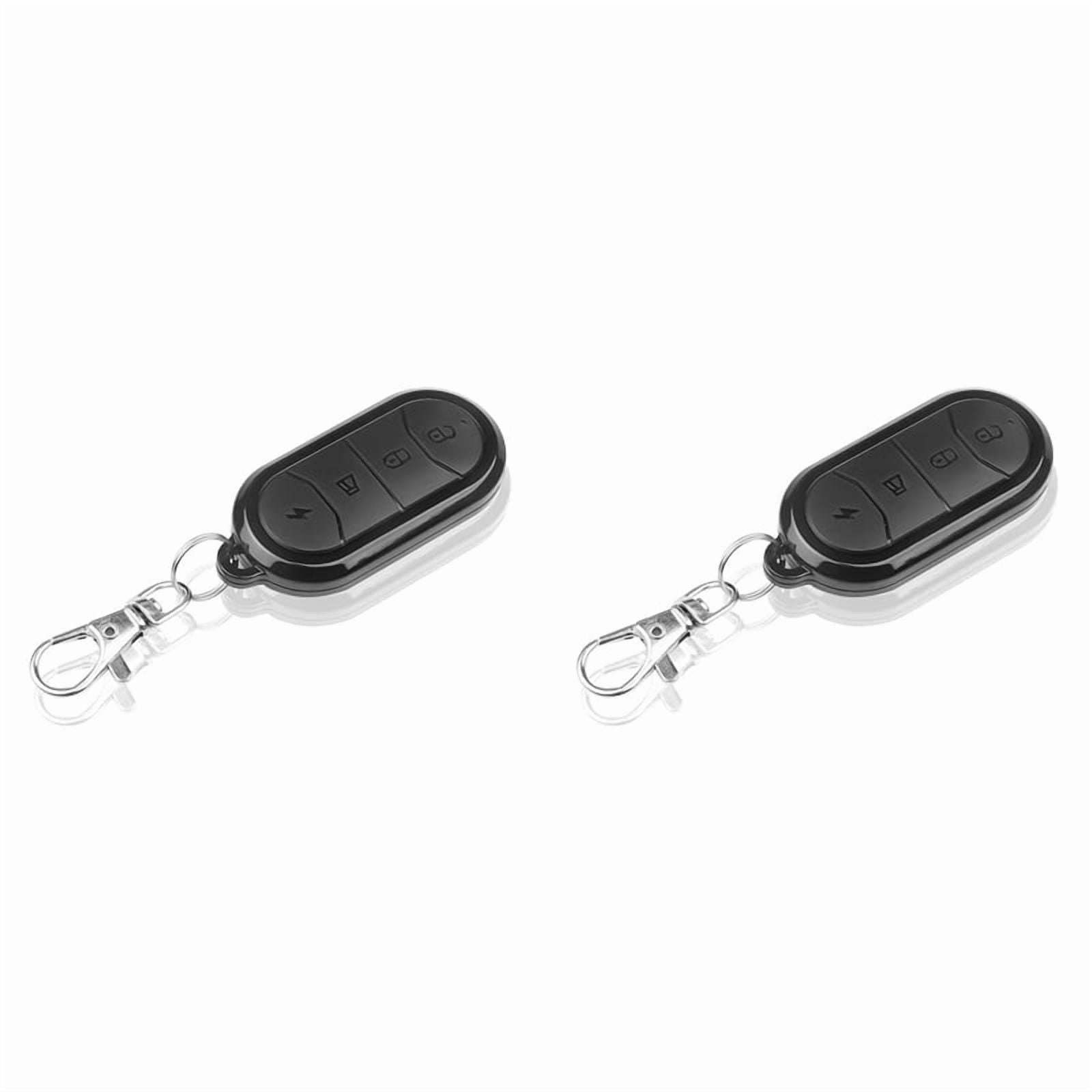 2X 433MHz Garage Door Gate Remote Key Fob 4 Button Replacement Key Four ...