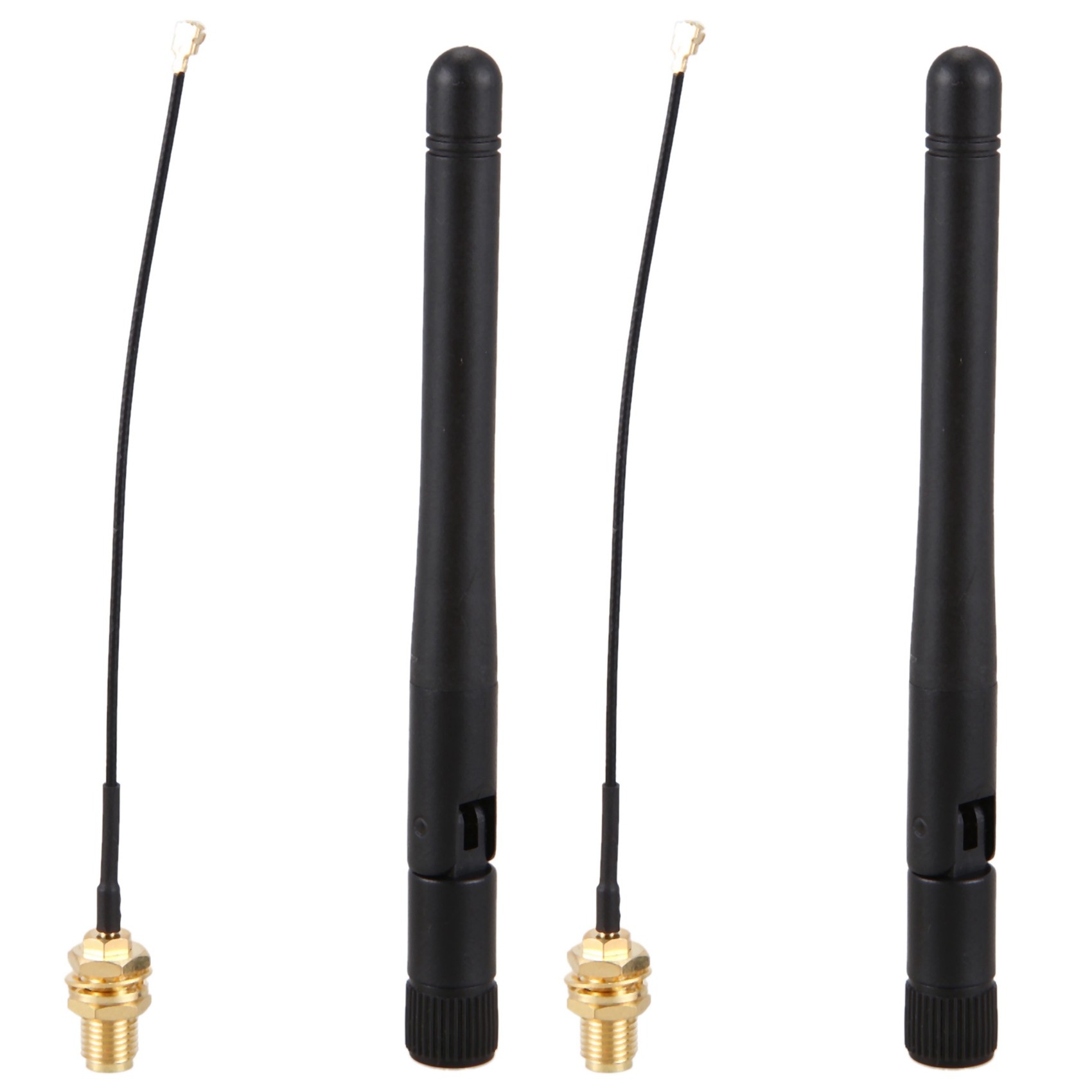 2X 433Mhz Antenna 5Dbi GSM RP-SMA Plug Rubber Waterproof Lorawan ...