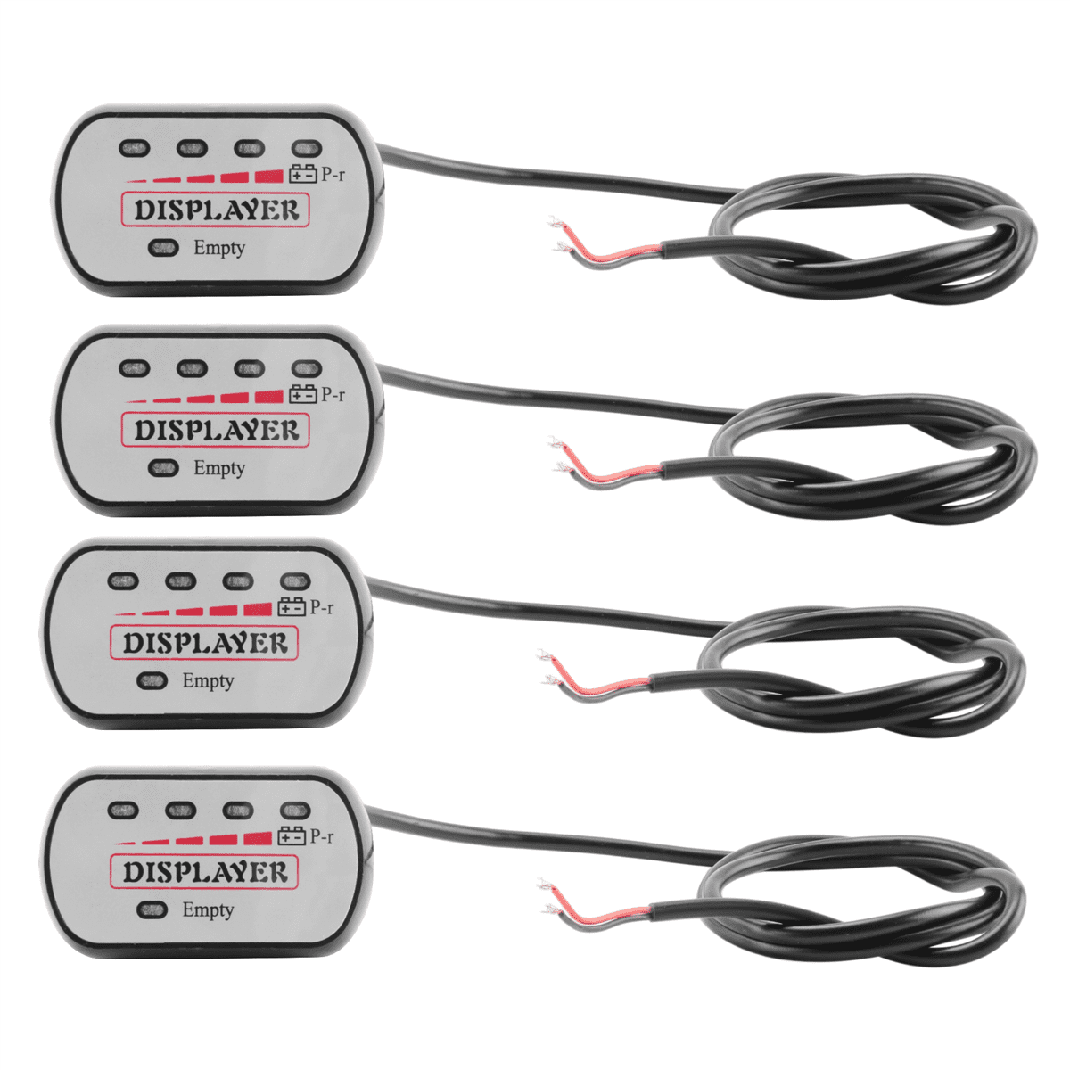 2X 48V Battery Indicator Voltmeter E-Bike Bicycle Capacity Display,2 x ...