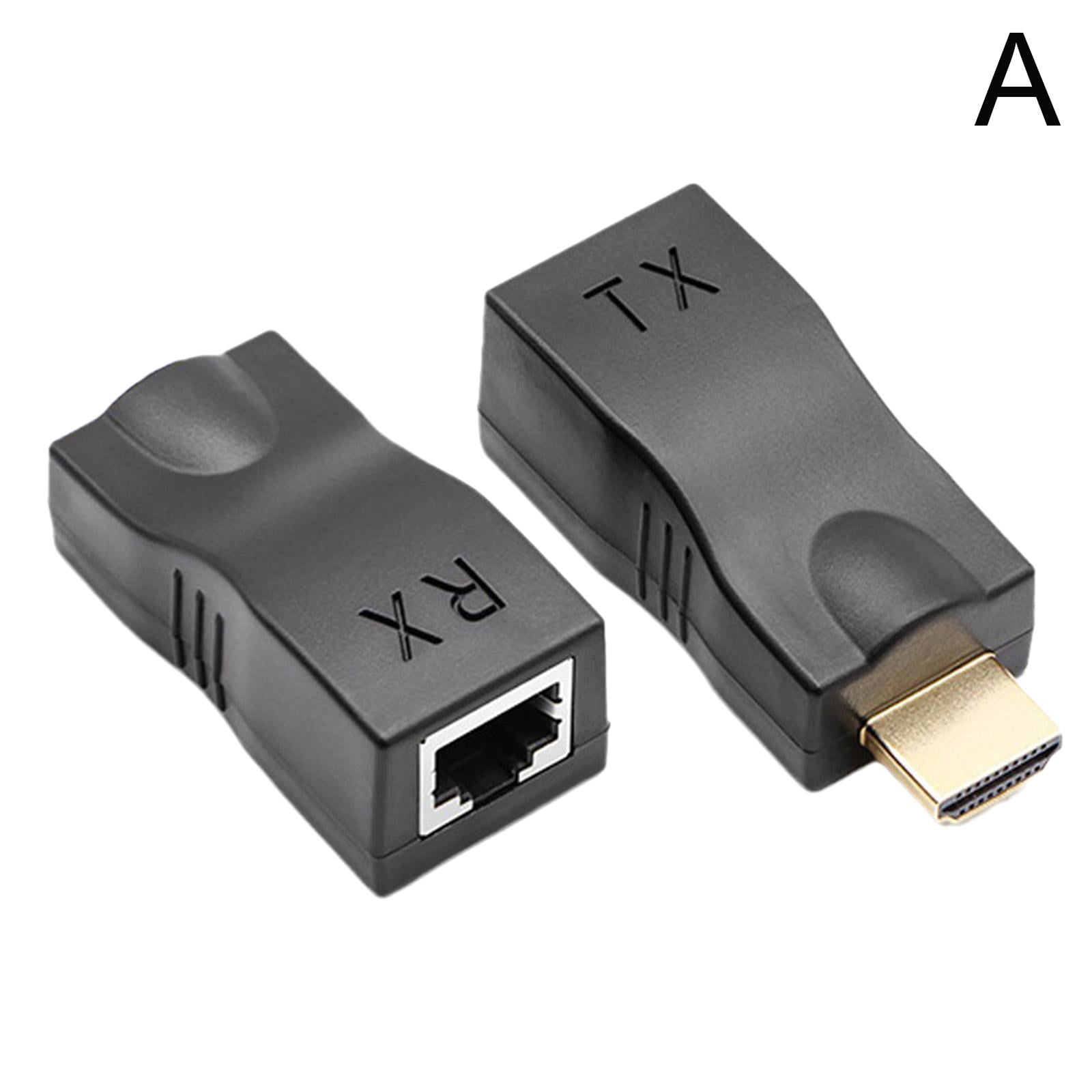 4K HDMI 1080P Signal Extender Over Cat 5e/6 Network Ethernet RJ45, 2X ...