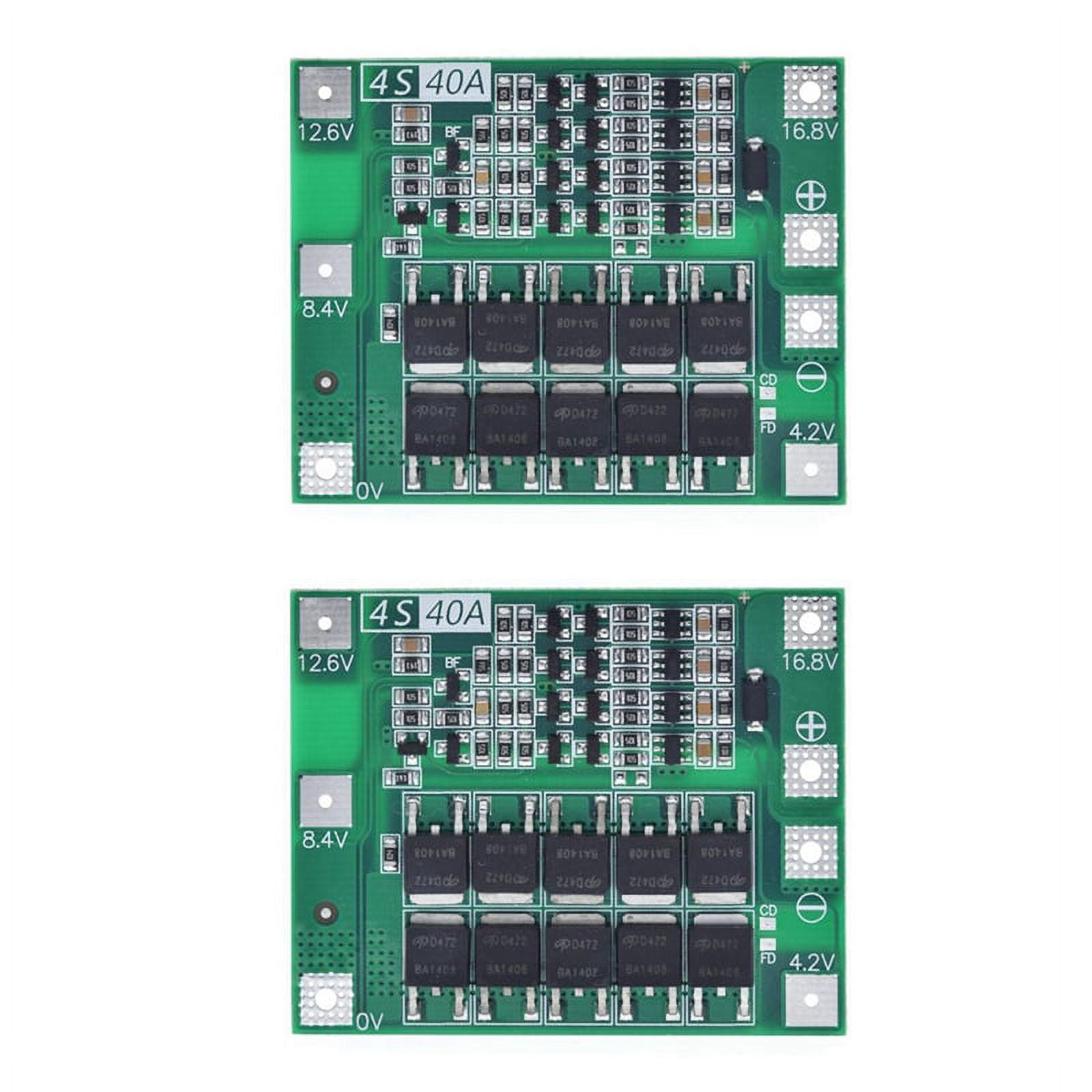 2X 4S 40A 18650 Li-Ion Lithium Battery Charger PCB Board Protection ...