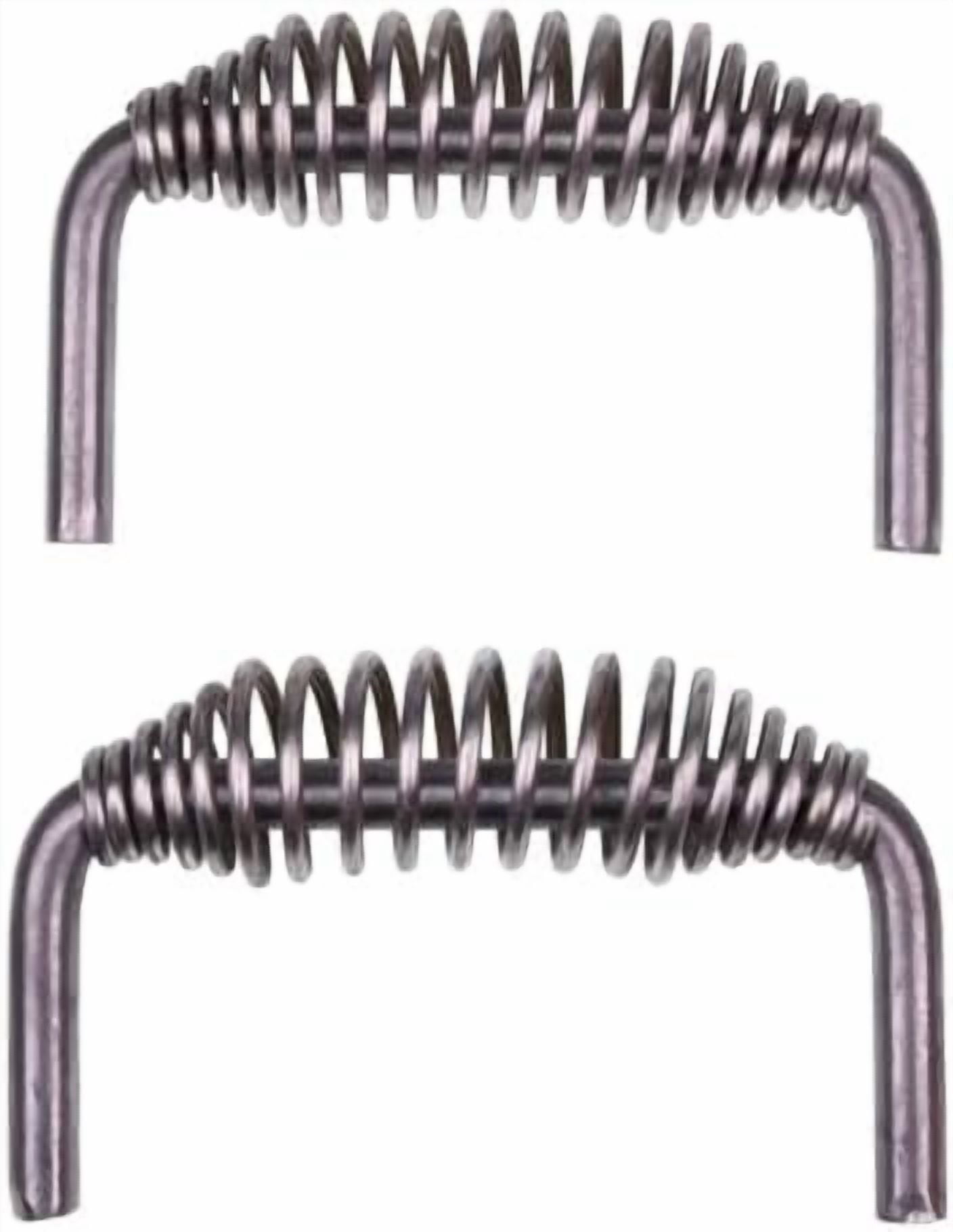 2X 5-3/8" Stainless Spring Handles with 1/2" Steel Rod with Weld On ...