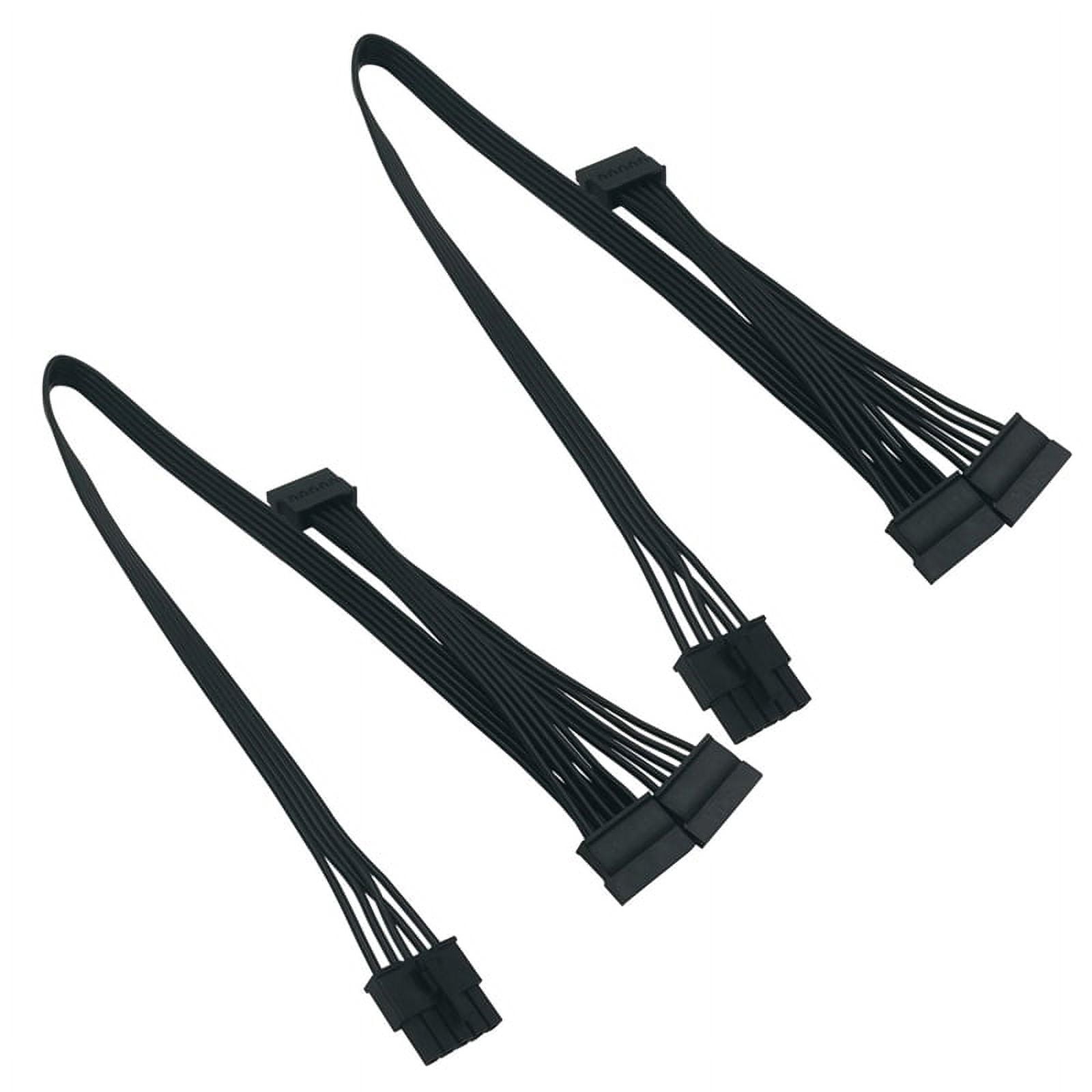 2X 5 Pin to 3 SATA Hard Drive HDD Power Cable Only for V550 V650 V750 ...