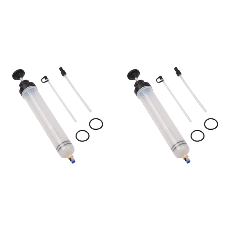 2X 500Cc Brake Fluid Oil Extractor Auto Oil Change Syringe with Hose ...