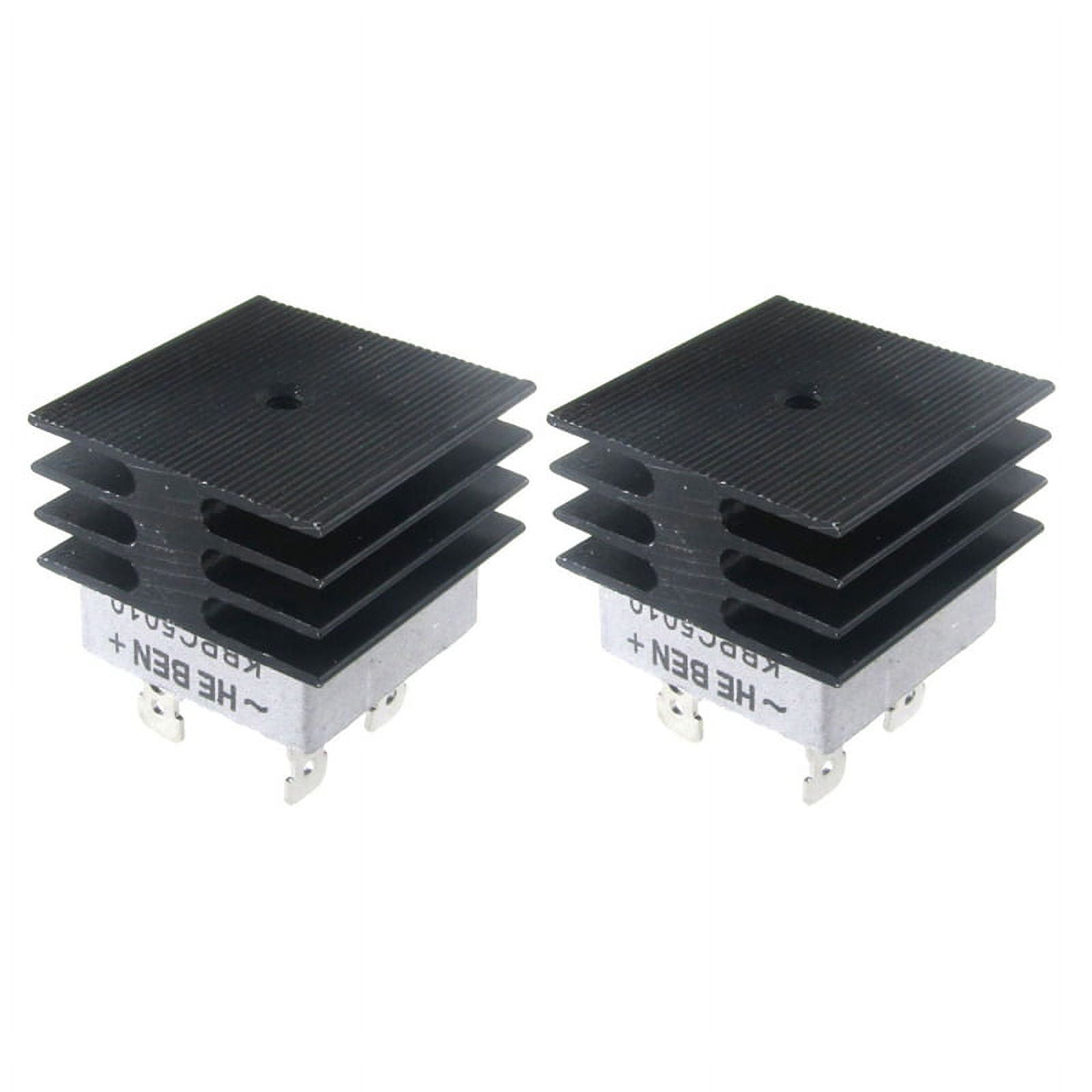2X 50A 1000V Metal Case Bridge Rectifier with Heatsink - Walmart.com
