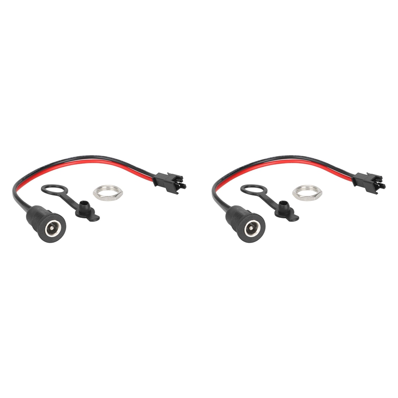 2X 50V DC 5.5x2.1mm DC Power Socket Panel Mount Connector with Metal ...