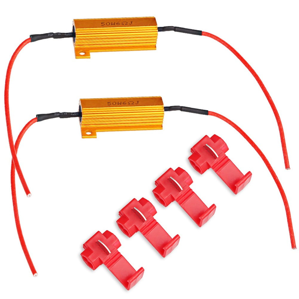 2X 50W 6 OHM LOAD IN-LINE RESISTORS TURN SIGNAL STOP LIGHT ERROR FLASH ...
