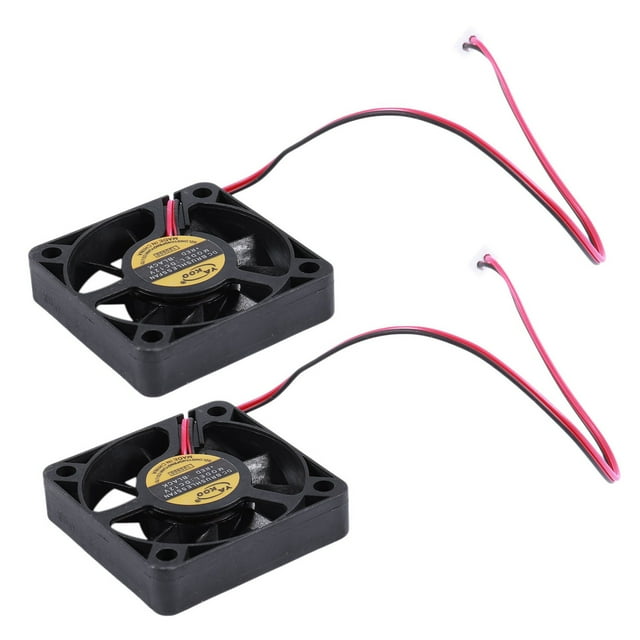 2X 50mm x 50mm x 10mm 5010 DC 12V 0.1A 2Pin Brushless Cooling Fan ...