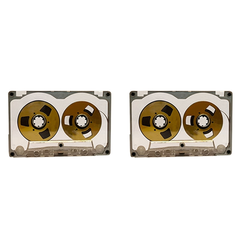 2X 55 Minute Blank Tape Disk Double-Sided Metal Small Open Cassette ...