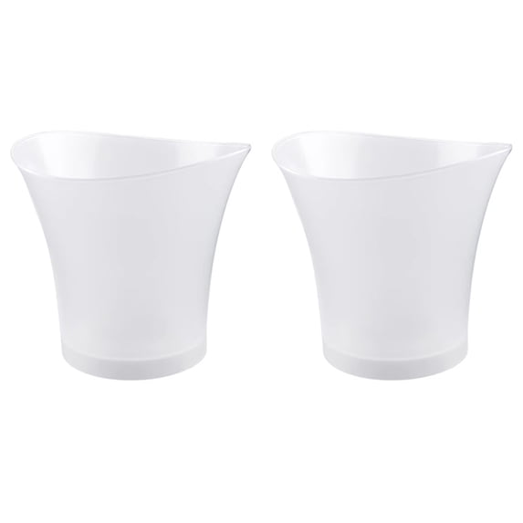 2X 5L Waterproof Plastic LED Ice Bucket, Bars Nightclubs LED Light Up ...