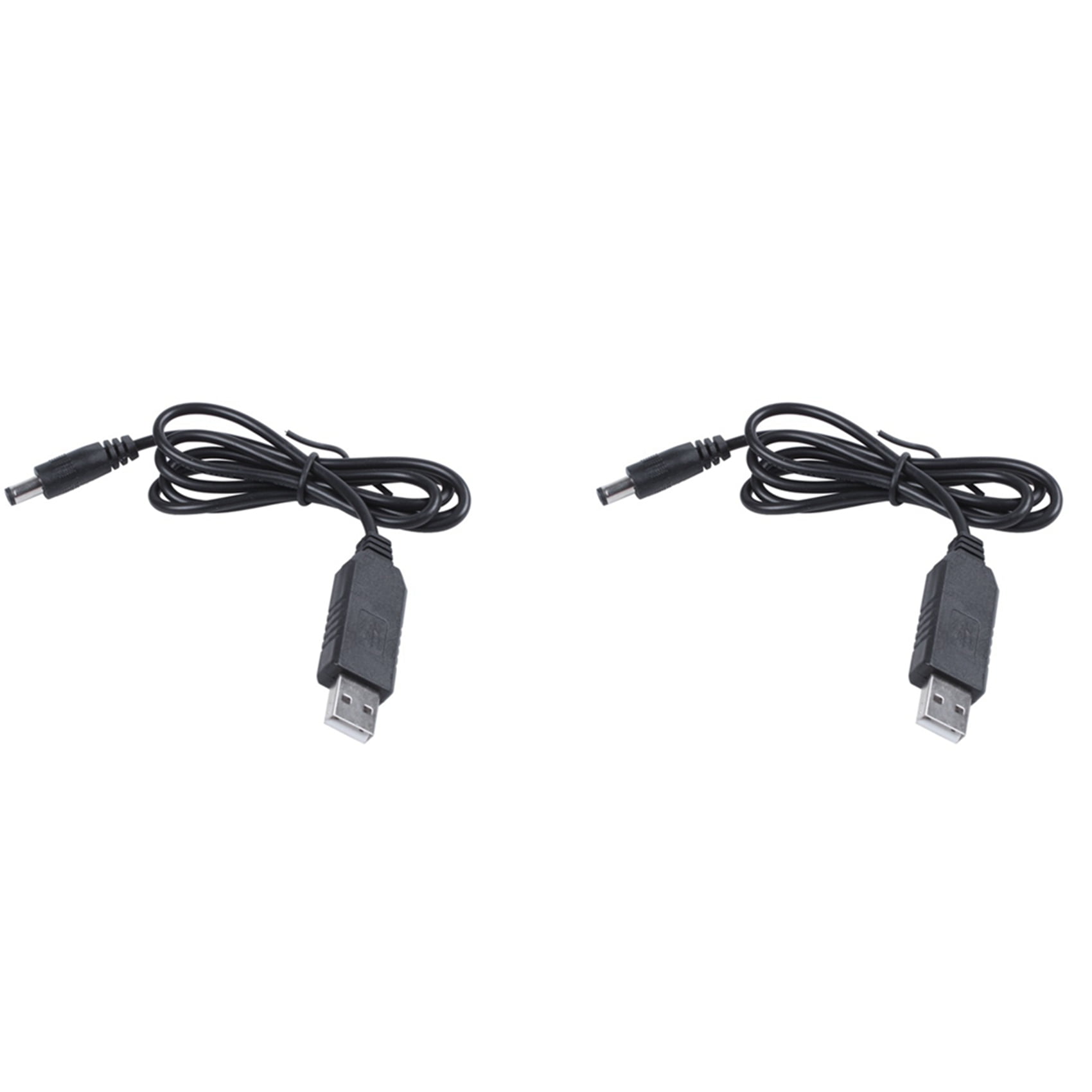 2X 5V to DC 12V 2.1mm x 5.5mm Module Converter DC Barrel Male Connector ...