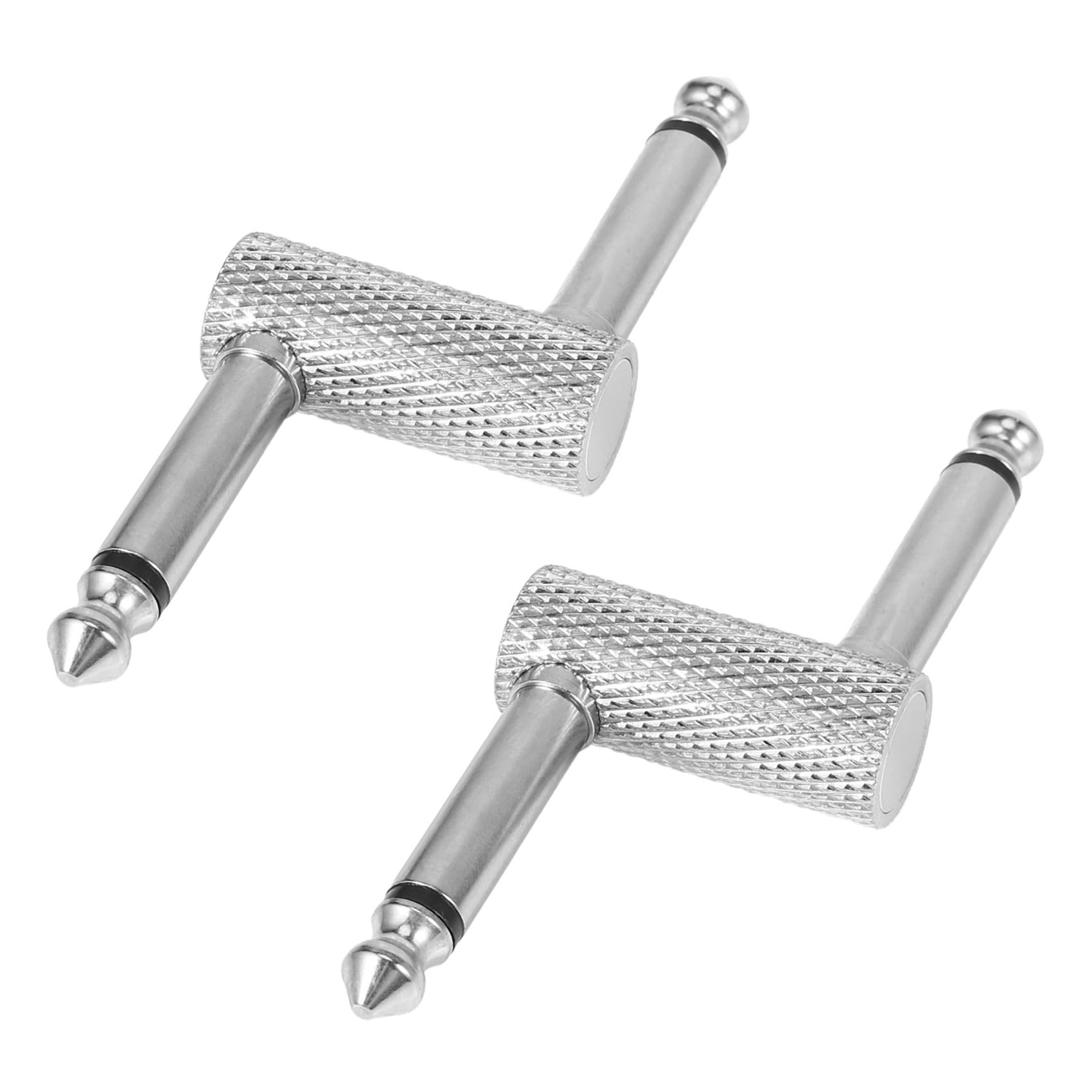 2X 6.35 Adapter Plug Pedal Coupler Type Connector for Guitar Effect 1/4 Inch High-Grade ...